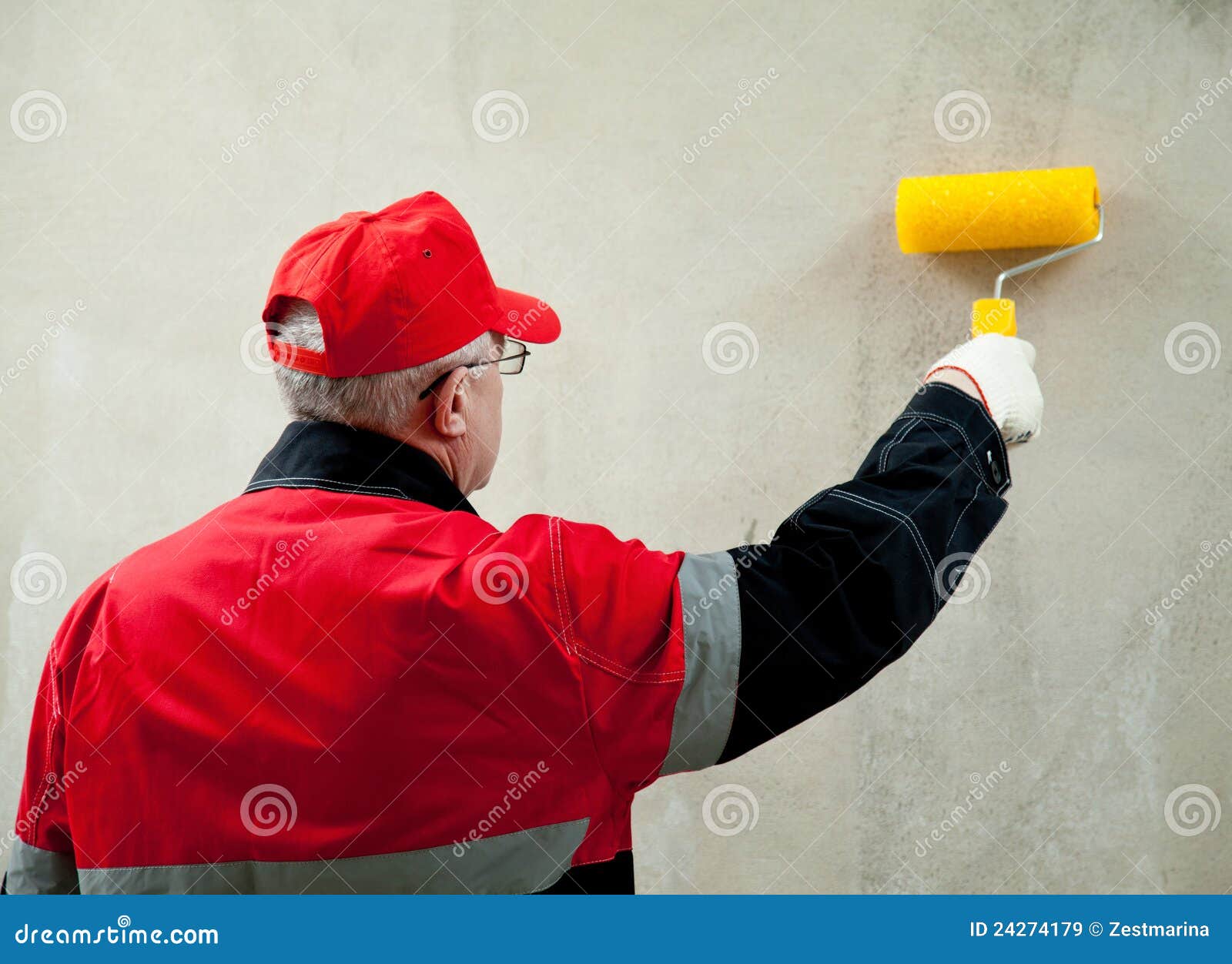 Painter at workplace stock image. Image of color, field - 24274179