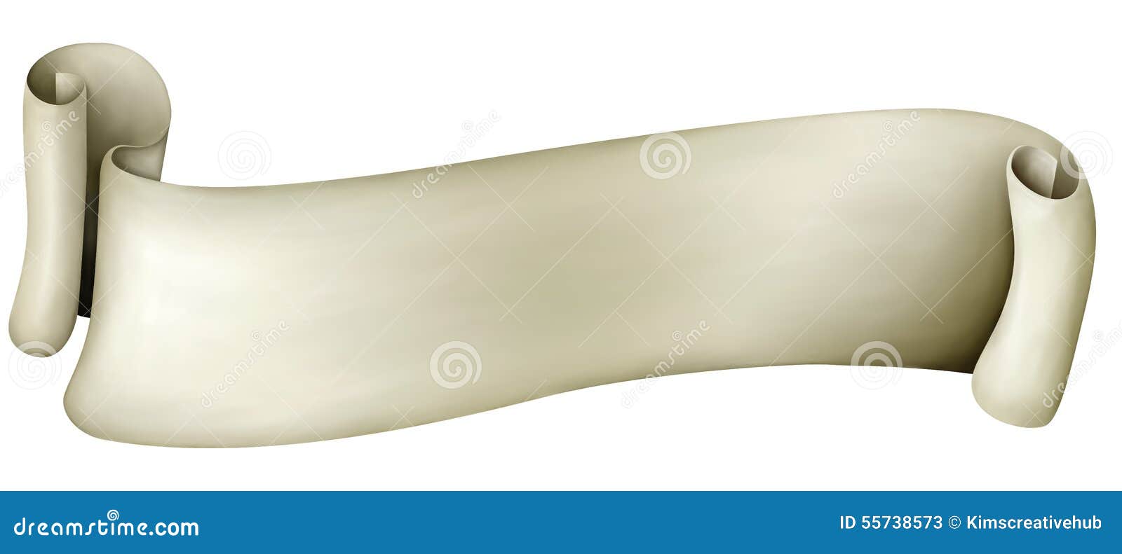 Painterly Style Scroll stock illustration. Illustration of element ...