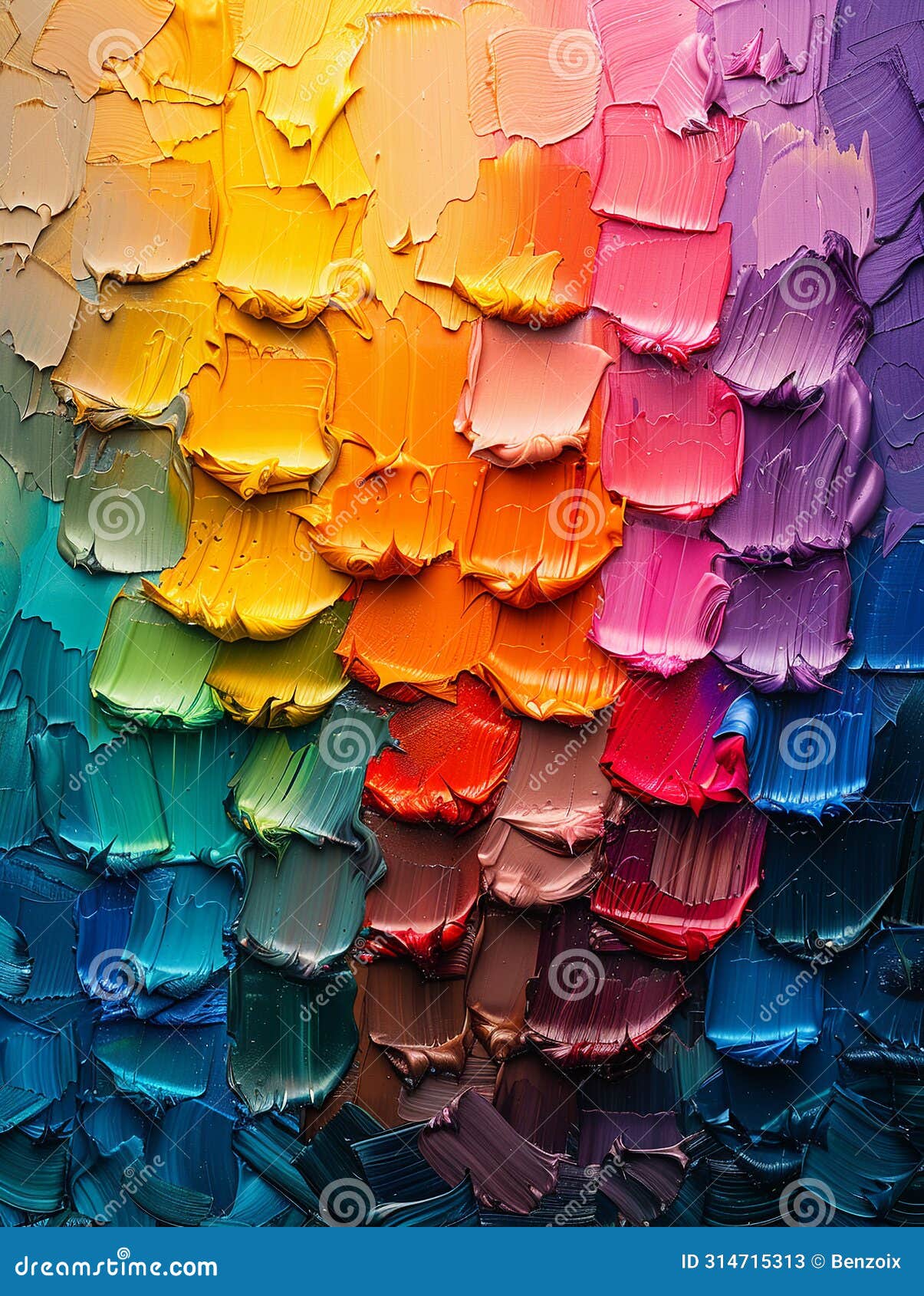 Painters Palette with Vibrant Colors Stock Image - Image of acrylic ...