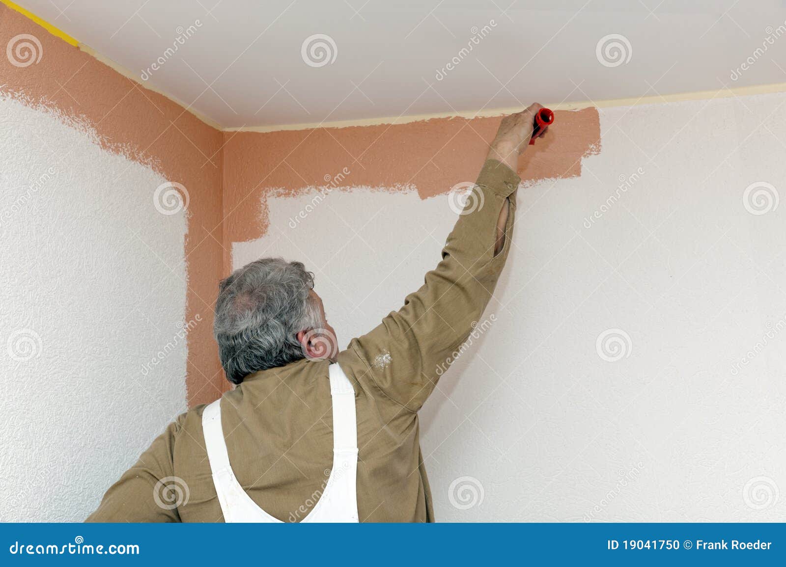 Painters at work stock photo. Image of roller, hand, paint - 19041750