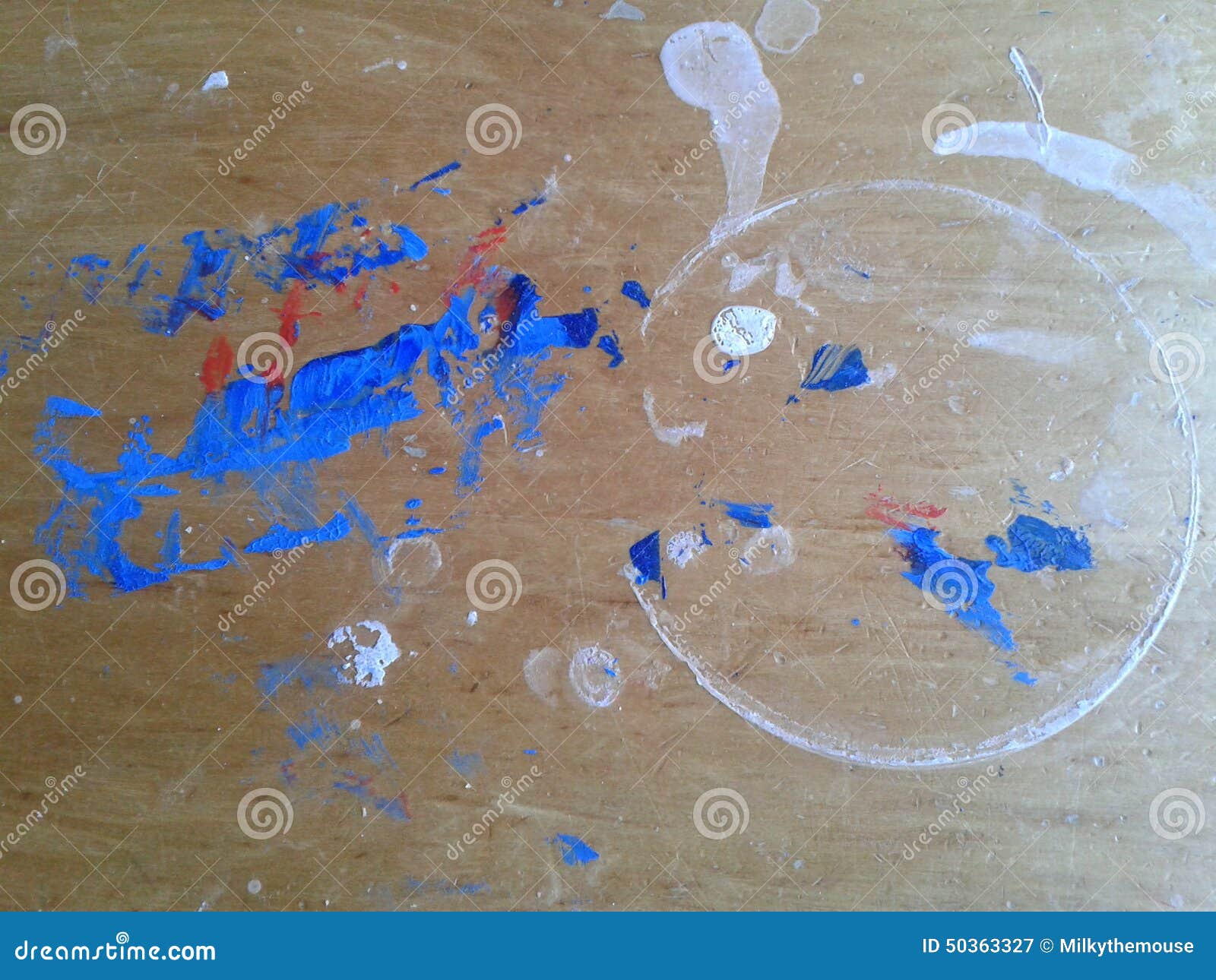 Painters work bench stock image. Image of brown, painters - 50363327