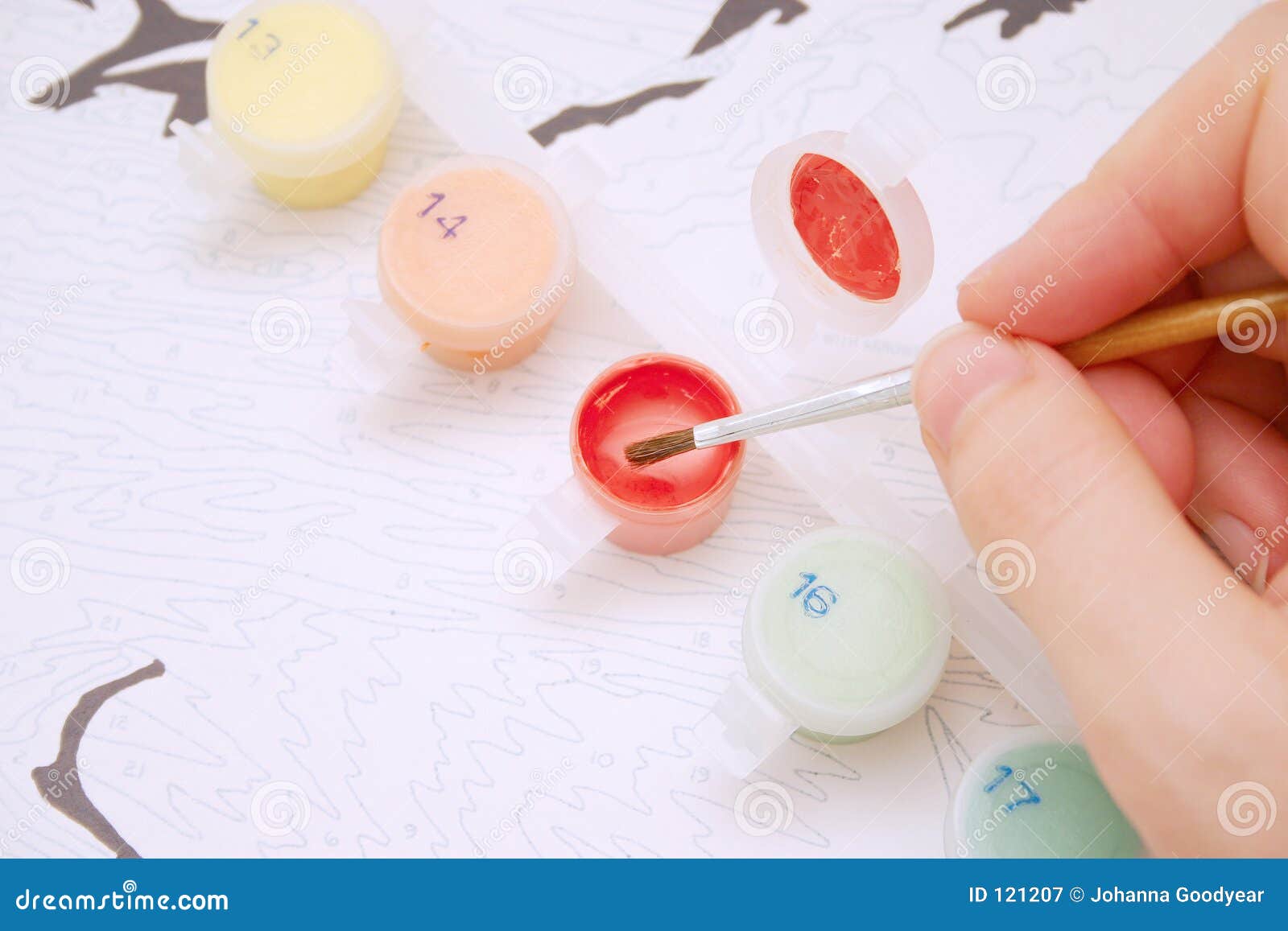 Painting stock image. Image of arts, base, crafts, numbers - 121207