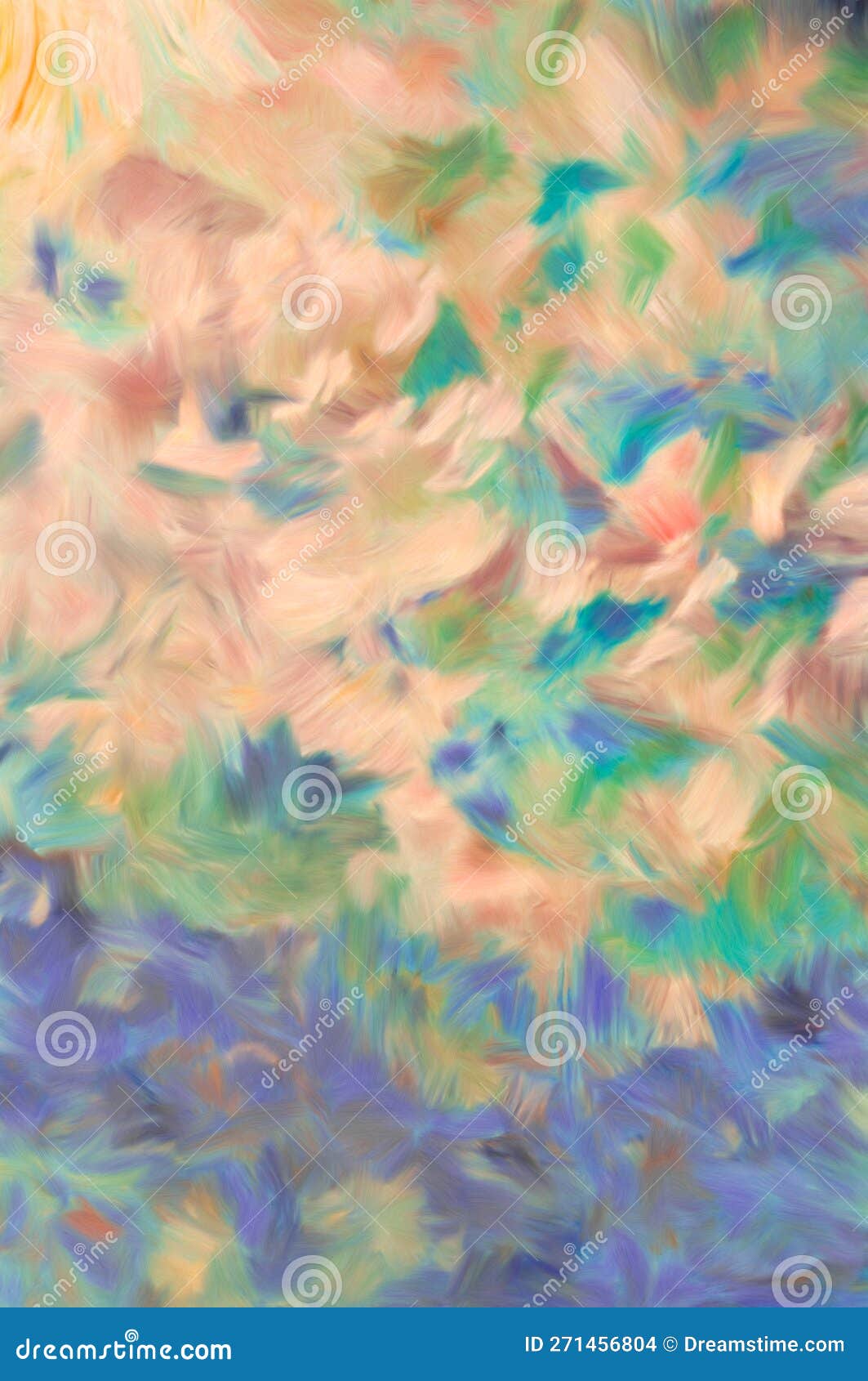 Detail of an Abstract Painting with Visible Brush Strokes Stock ...