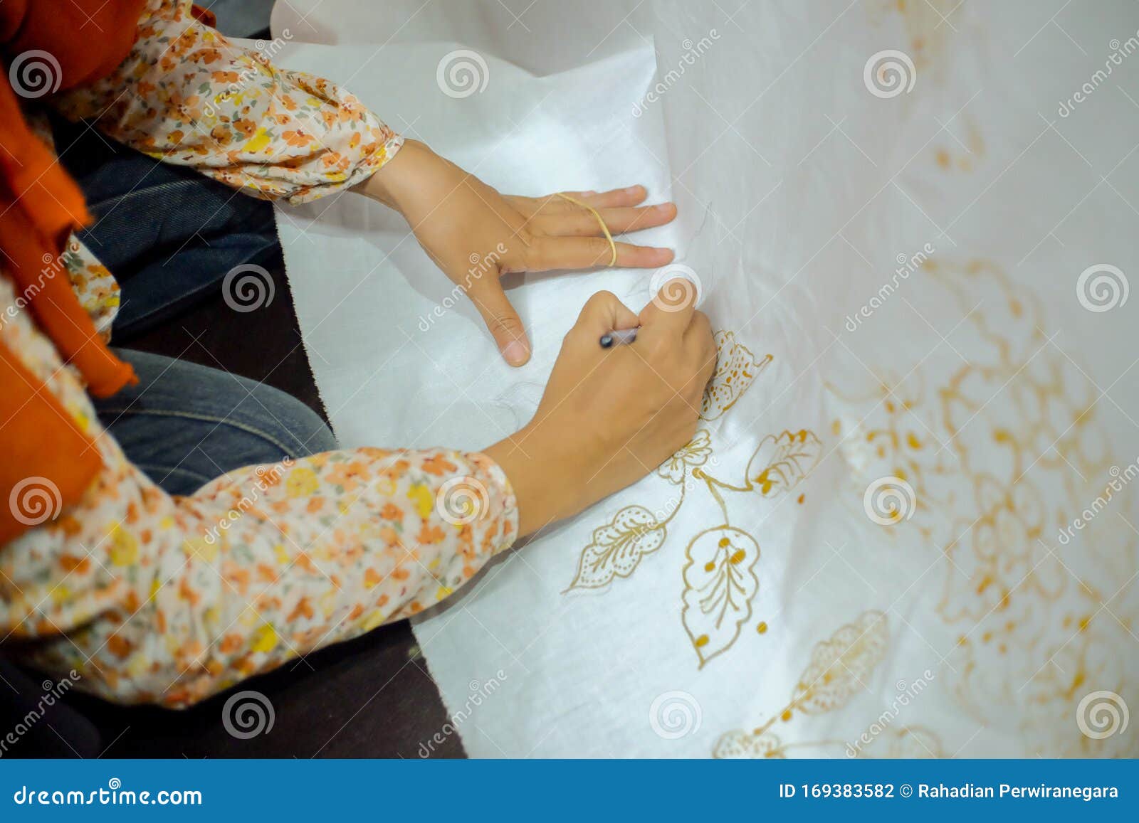 Painting batik stock photo. Image of industry, design - 169383582