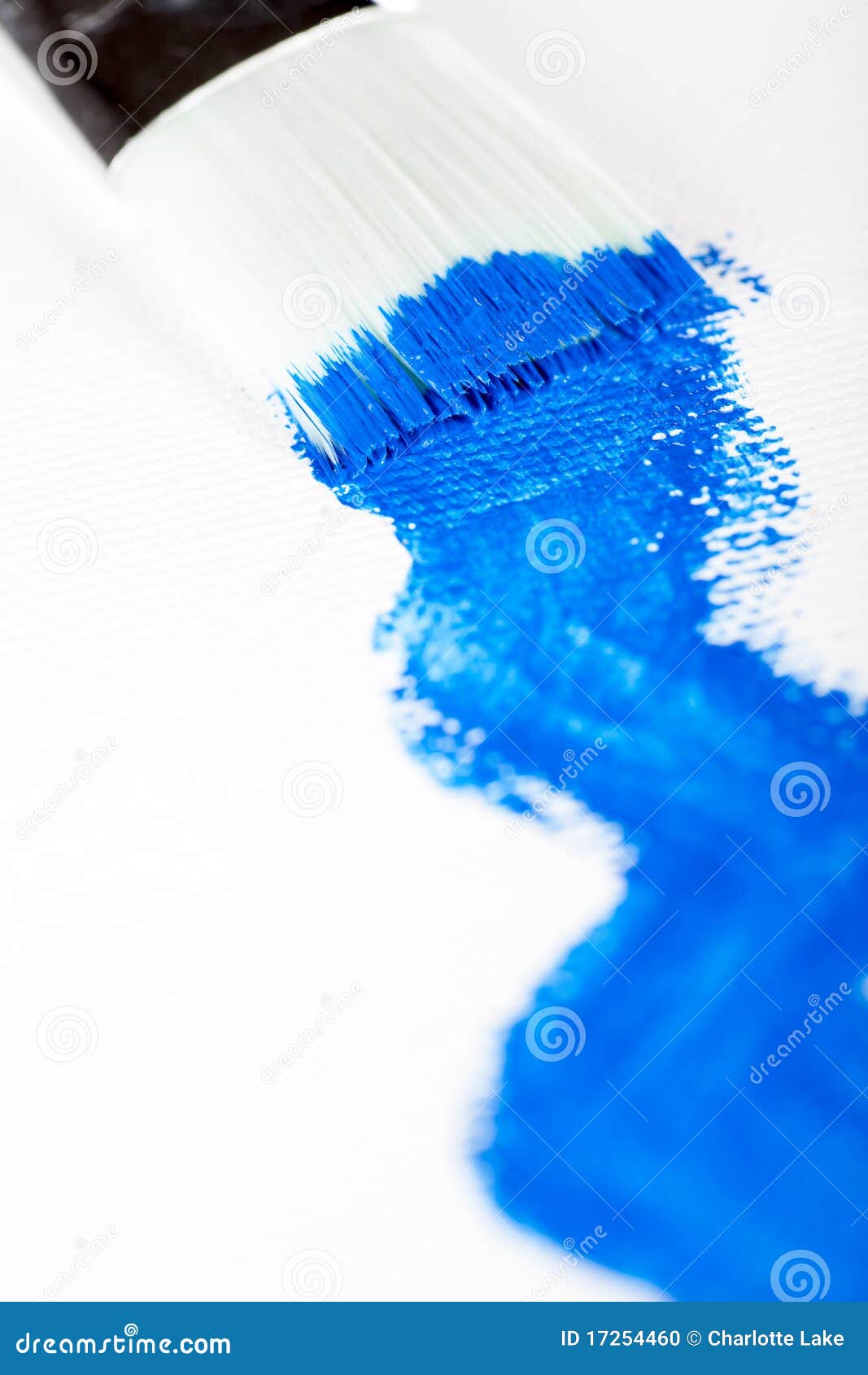 Painting with Blue stock photo. Image of paint, tools - 17254460