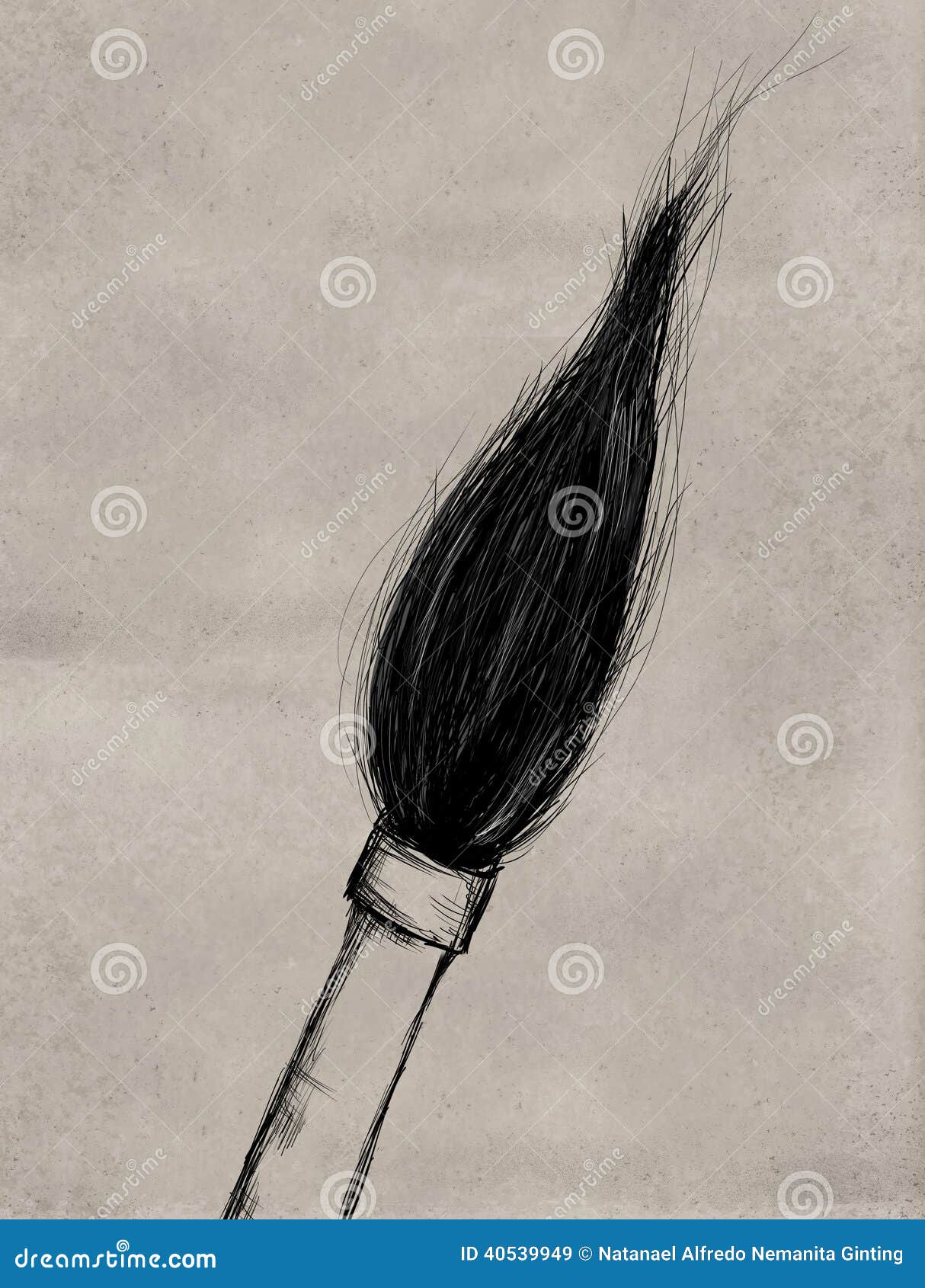 Painting Brush stock illustration. Illustration of painting - 40539949