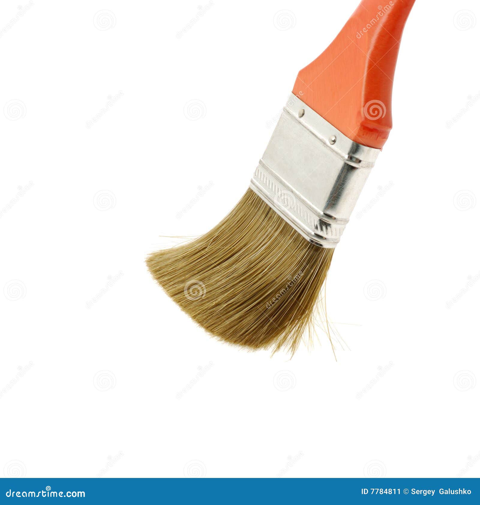 Painting brush push stock image. Image of construction - 7784811