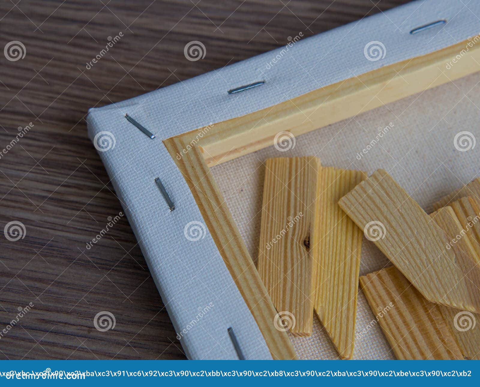 Painting canvas back view stock image. Image of brown - 230139511