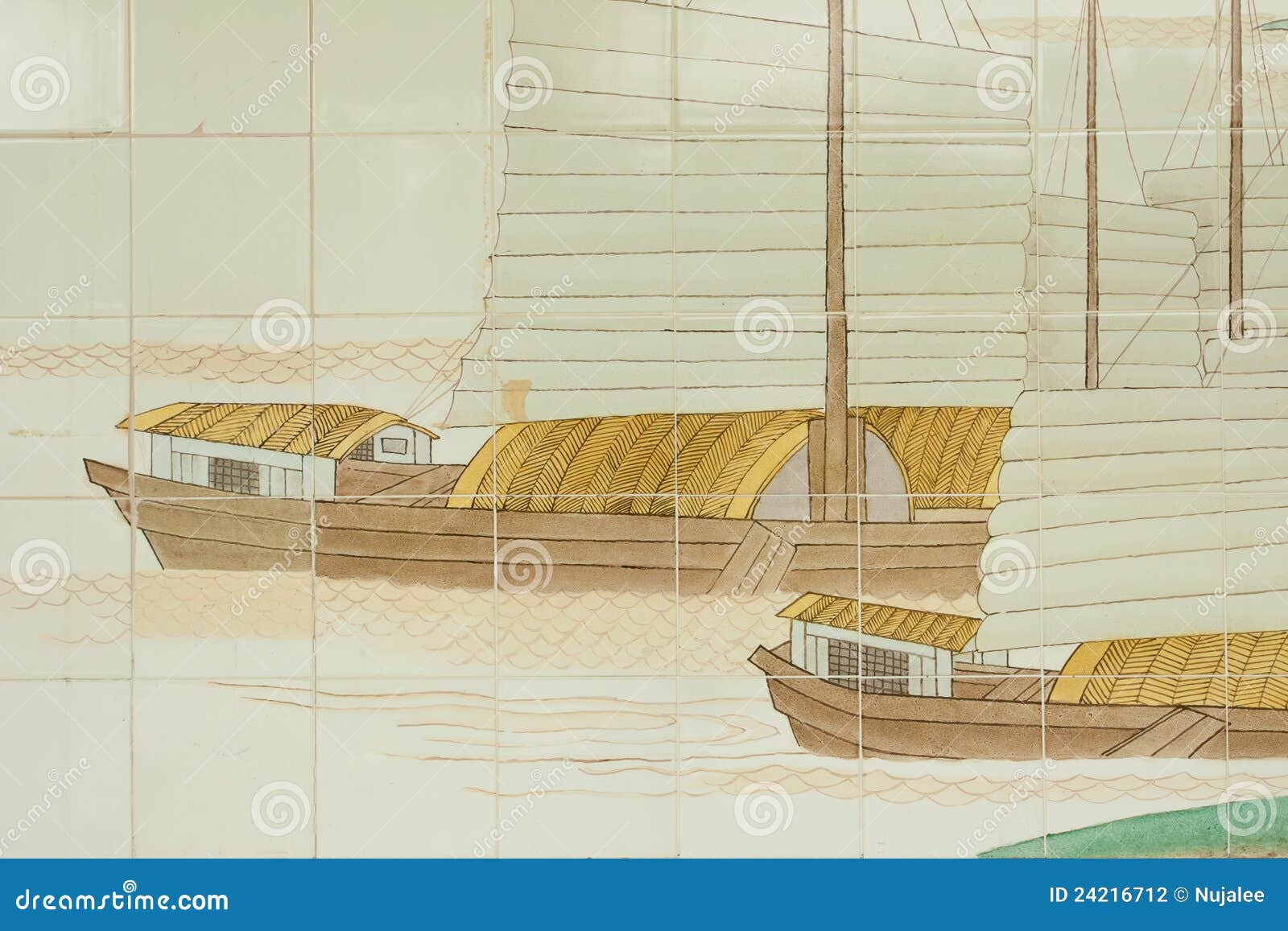 Painting on Chinese church stock photo. Image of painting - 24216712