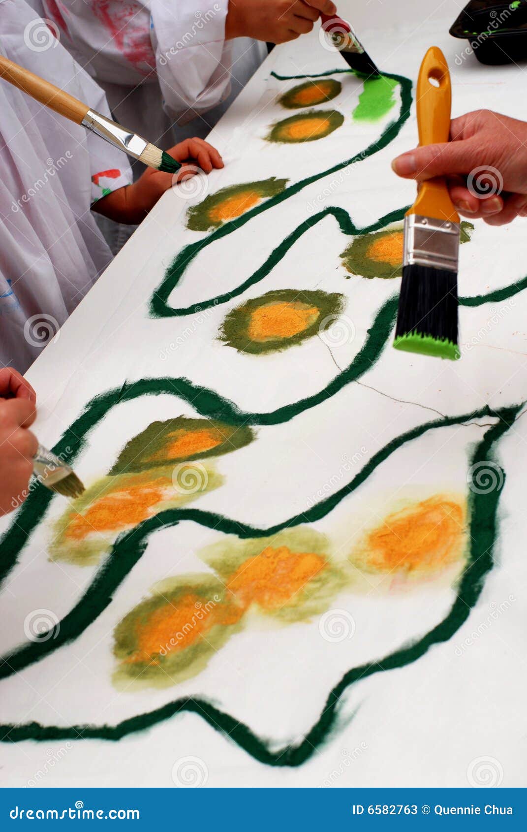 Painting class stock image. Image of teacher, project - 6582763