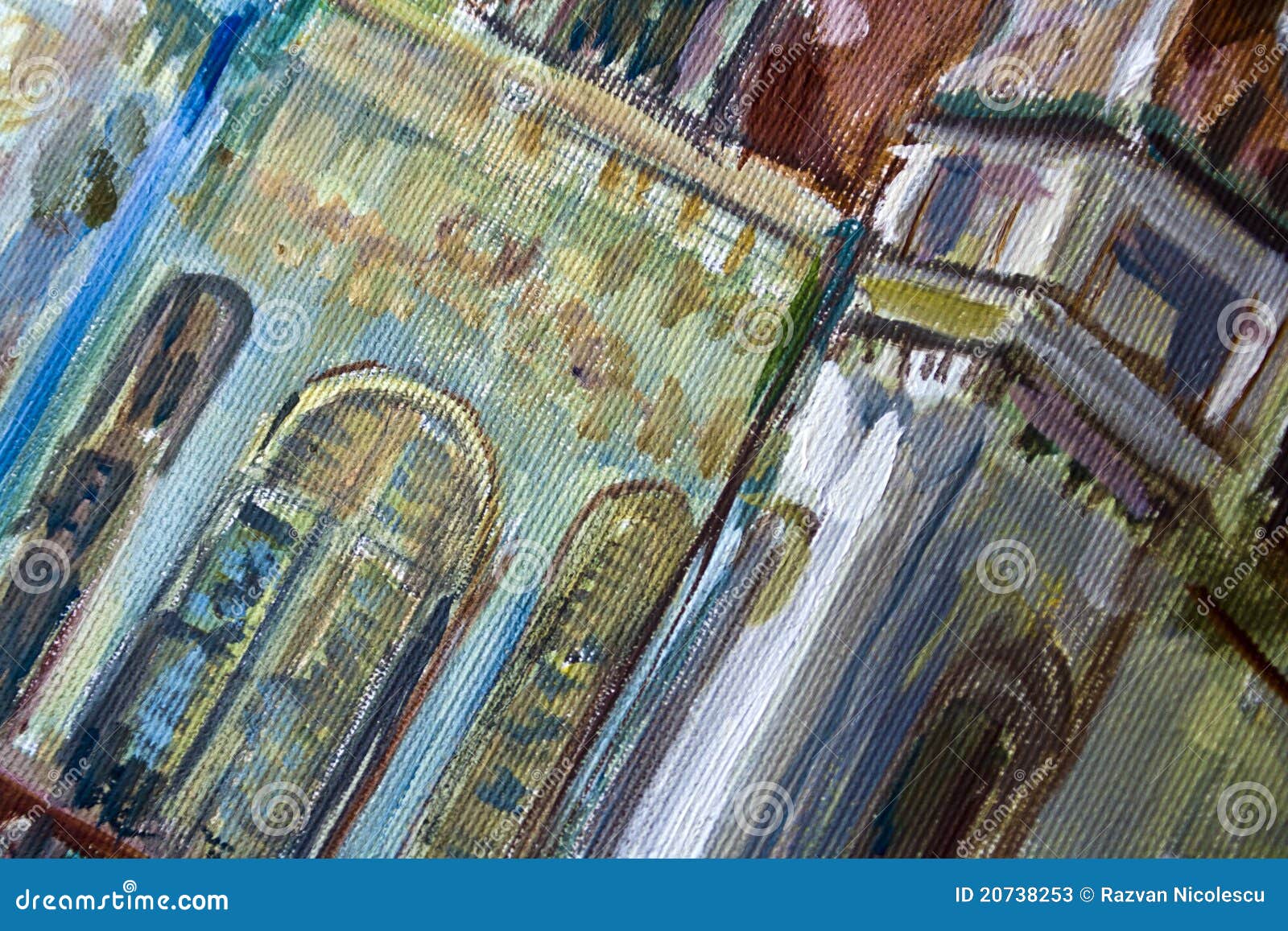 Painting Detail - Work in Progress Stock Illustration - Illustration of ...