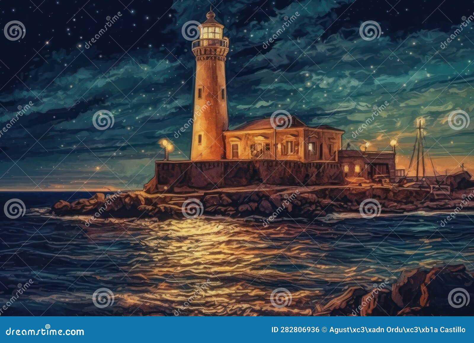 Lighthouse Of Alexandria Built By The Ptolemaic Kingdom Of Ancient ...