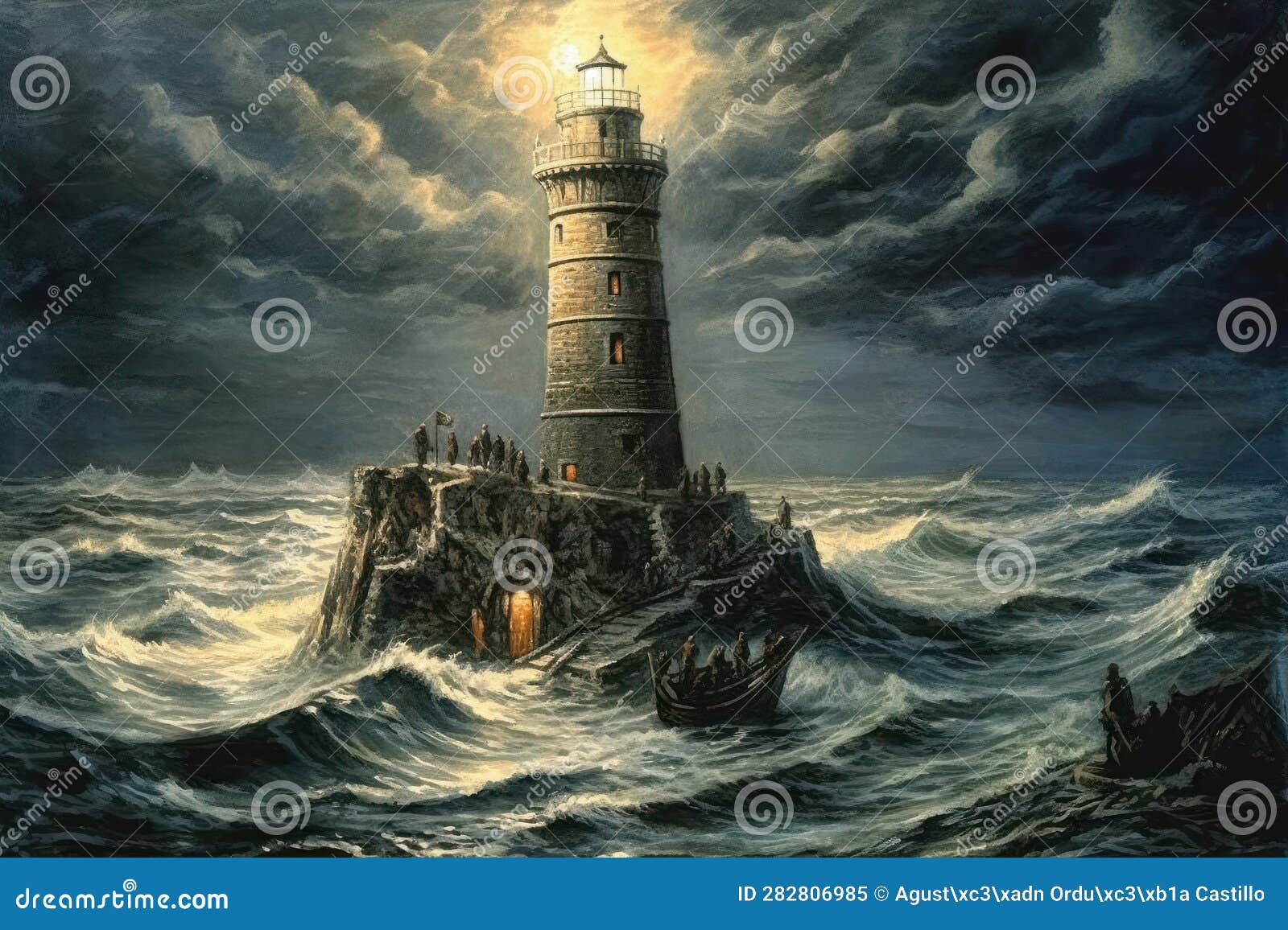 Lighthouse Of Alexandria Built By The Ptolemaic Kingdom Of Ancient ...
