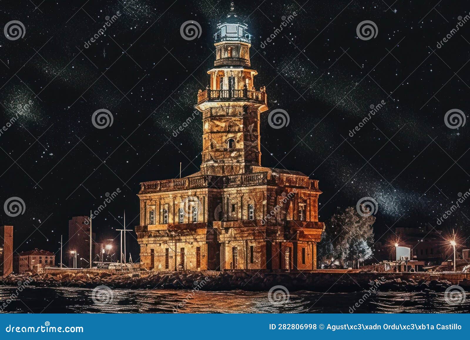 Lighthouse Of Alexandria Built By The Ptolemaic Kingdom Of Ancient ...