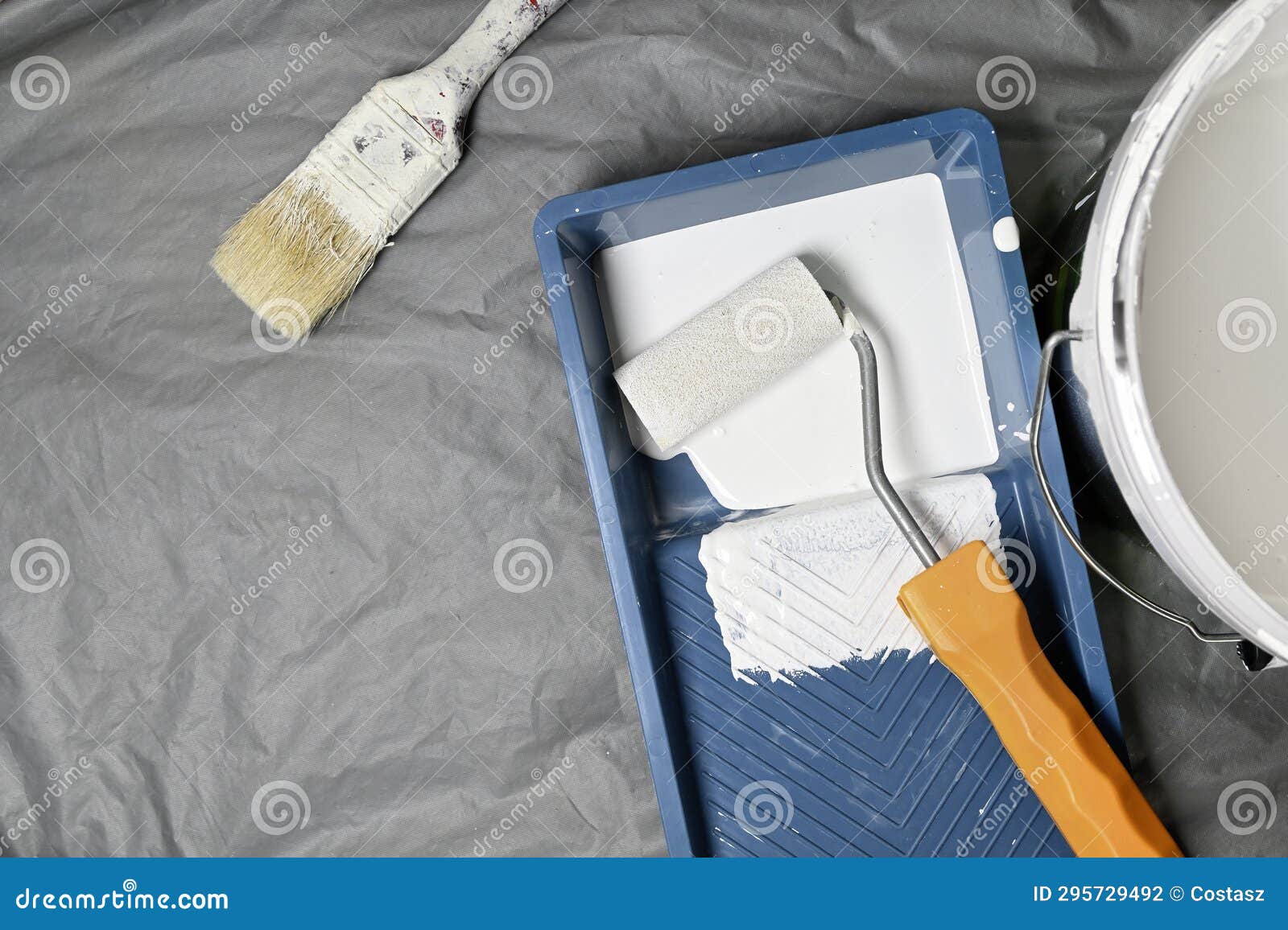 Painting Equipment and Tools Stock Photo - Image of renovation ...