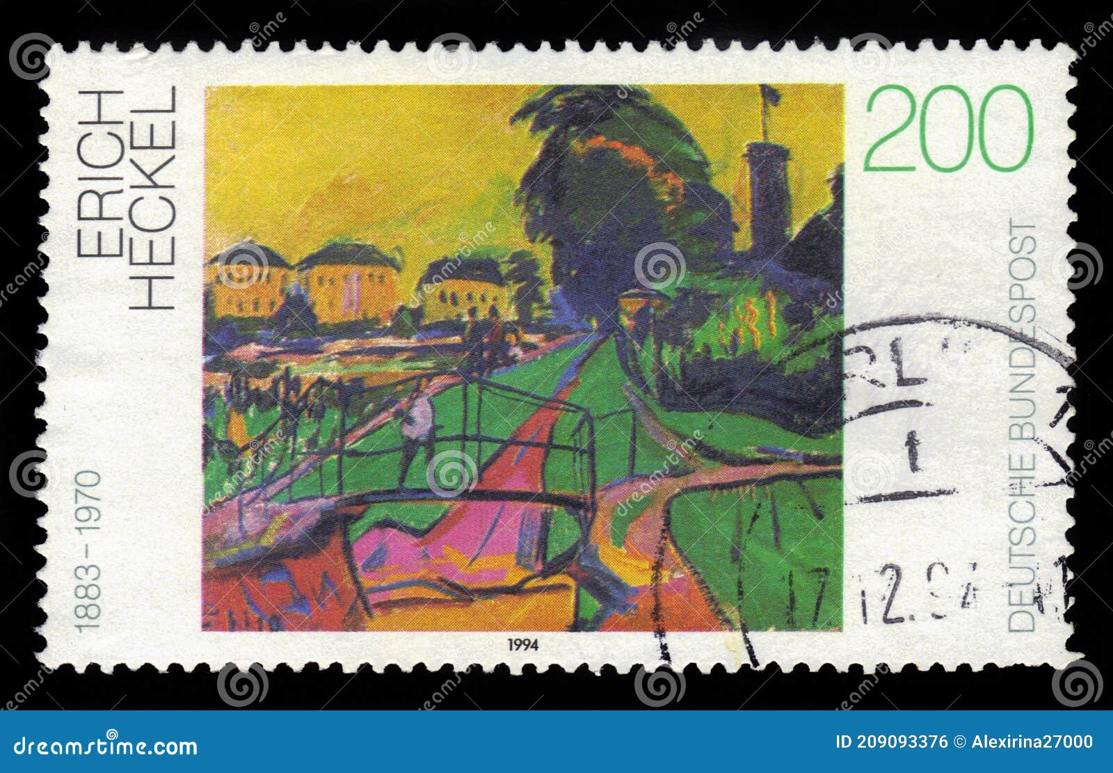 Painting by Erich Heckel German Artist Editorial Photo - Image of ...