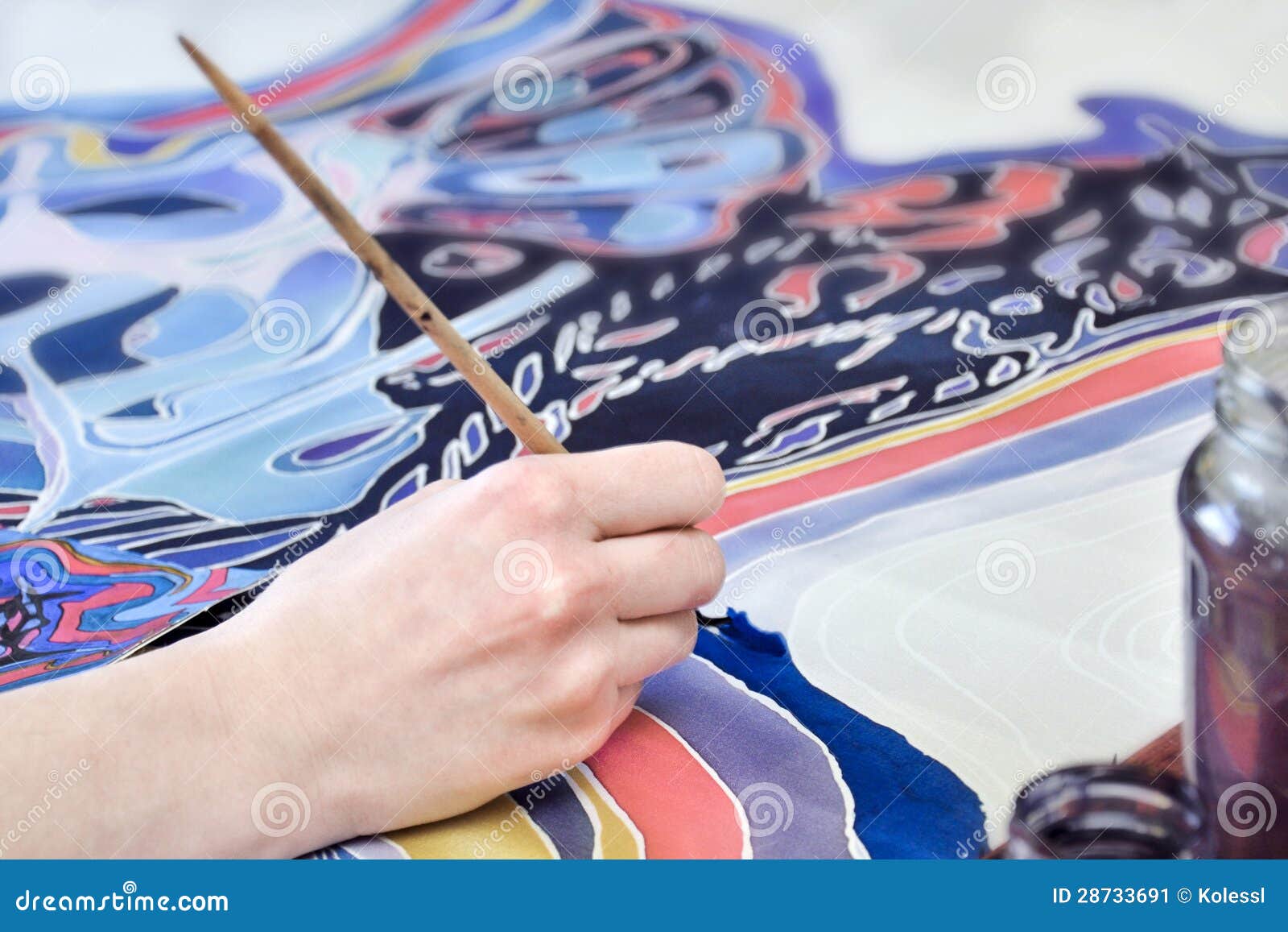211 Silk Painting Process Stock Photos - Free & Royalty-Free Stock ...