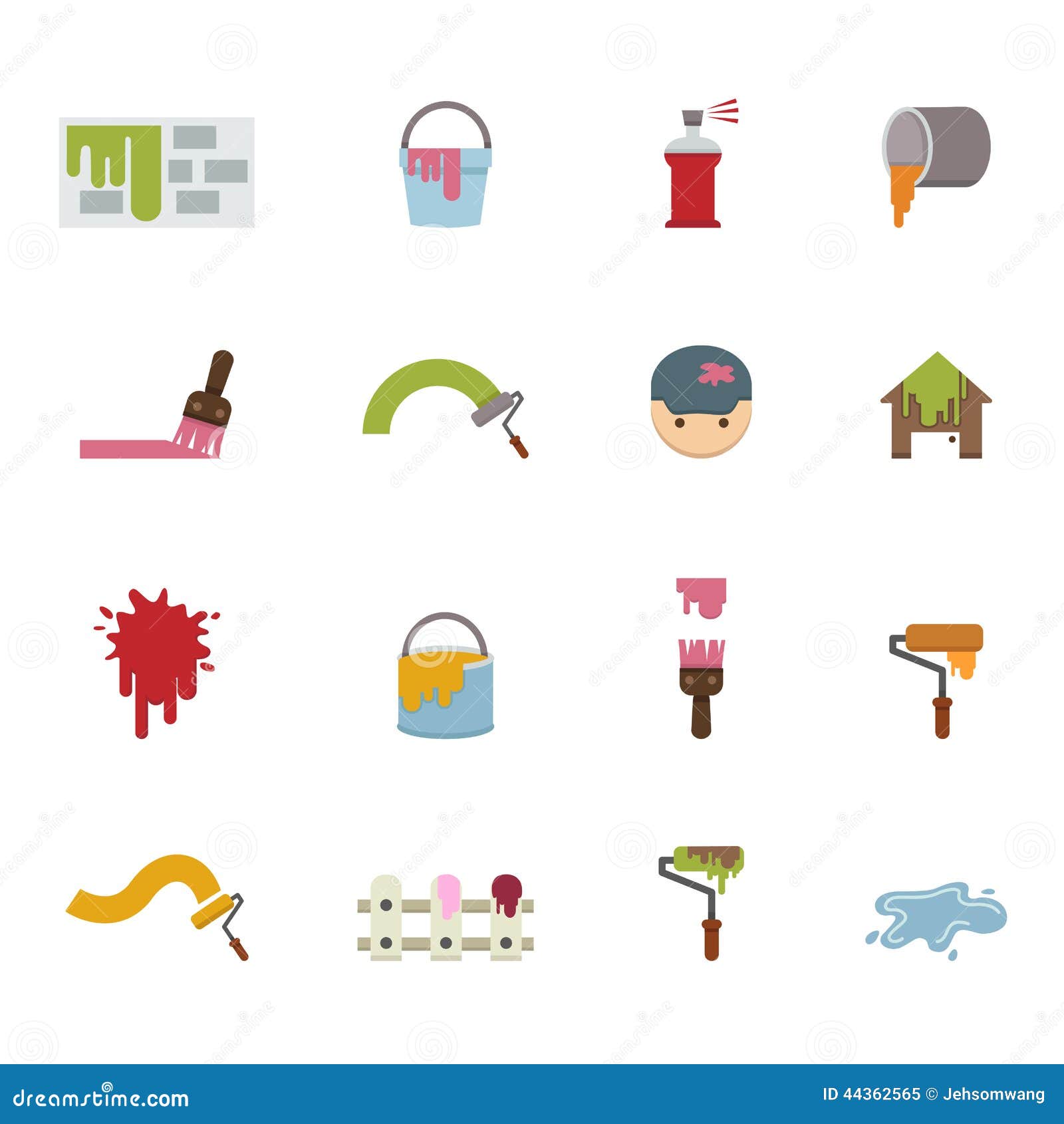 Painting Icons stock illustration. Illustration of symbol - 44362565