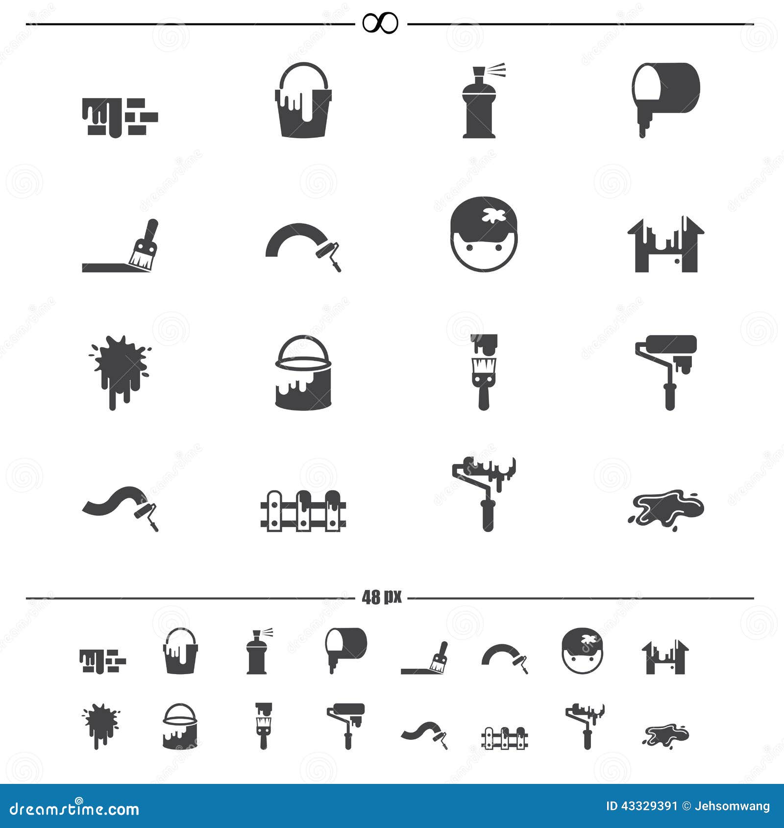 Painting icons vector stock vector. Illustration of industry - 43329391