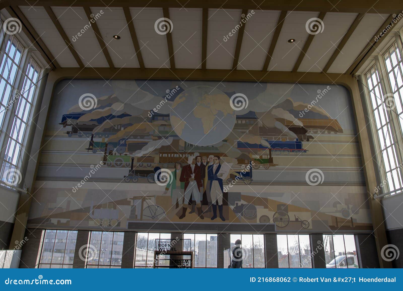 Painting Inside the Amstel Station at Amsterdam the Netherlands 14-4 ...