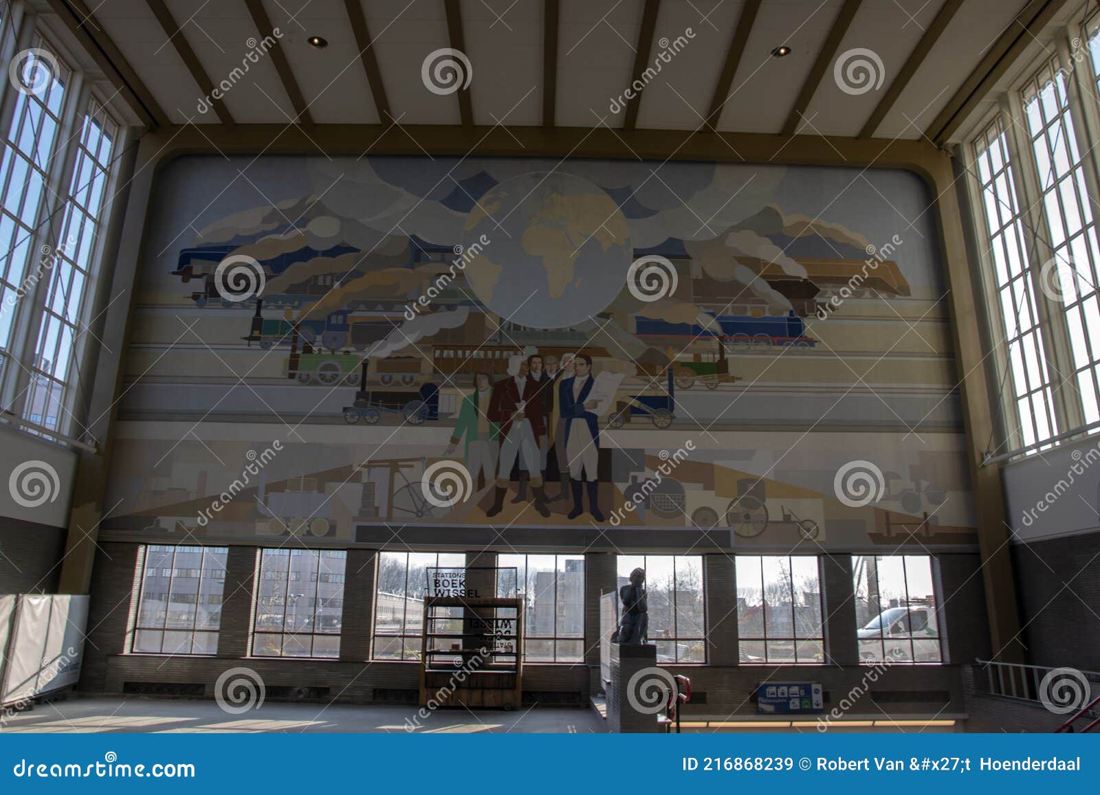 Painting Inside the Amstel Station at Amsterdam the Netherlands 14-4 ...