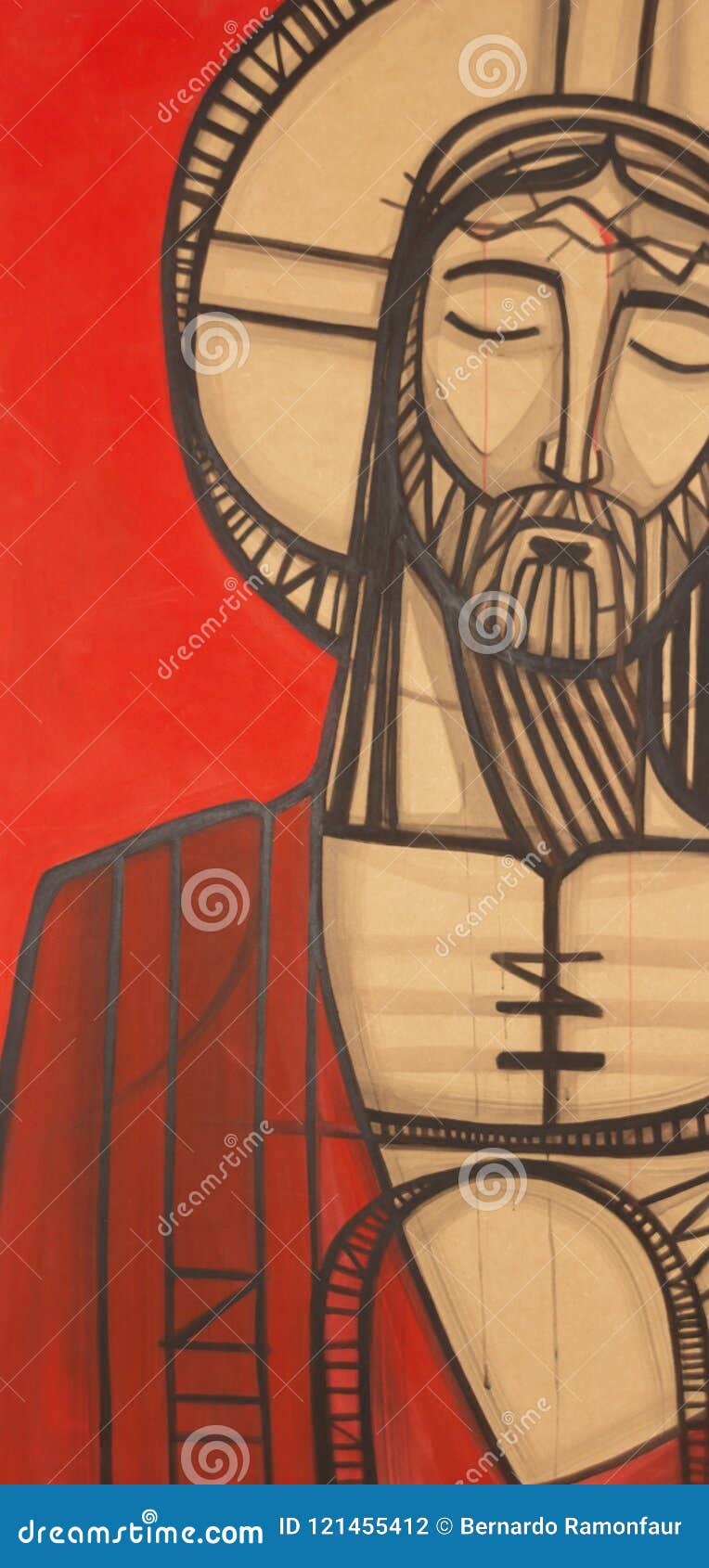 Painting of Jesus Christ at His Passion Stock Illustration ... Painting of Jesus Christ at His Passion Stock Illustration ...