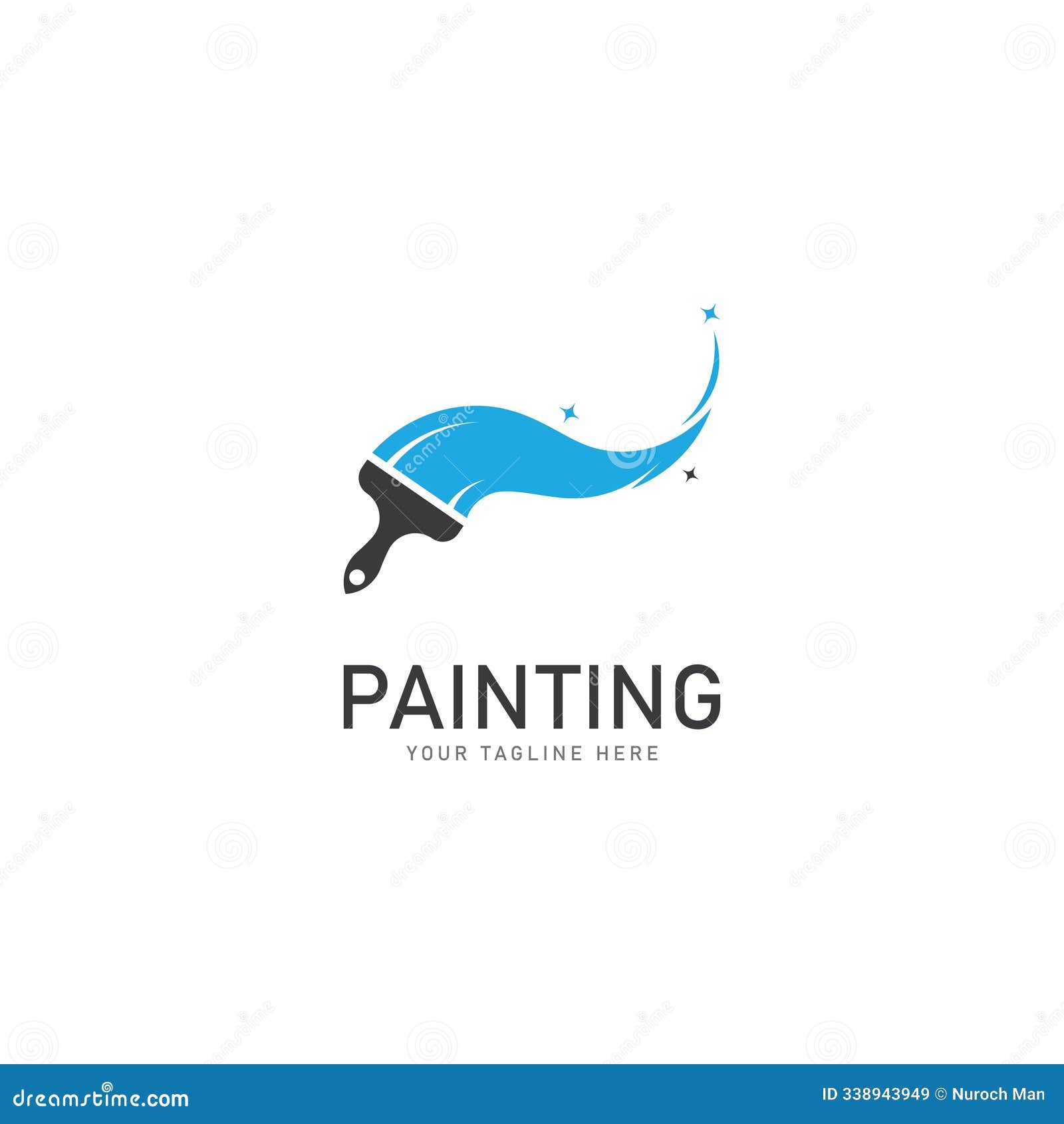 Painting Logo Vector Illustration Design Template Stock Vector ...