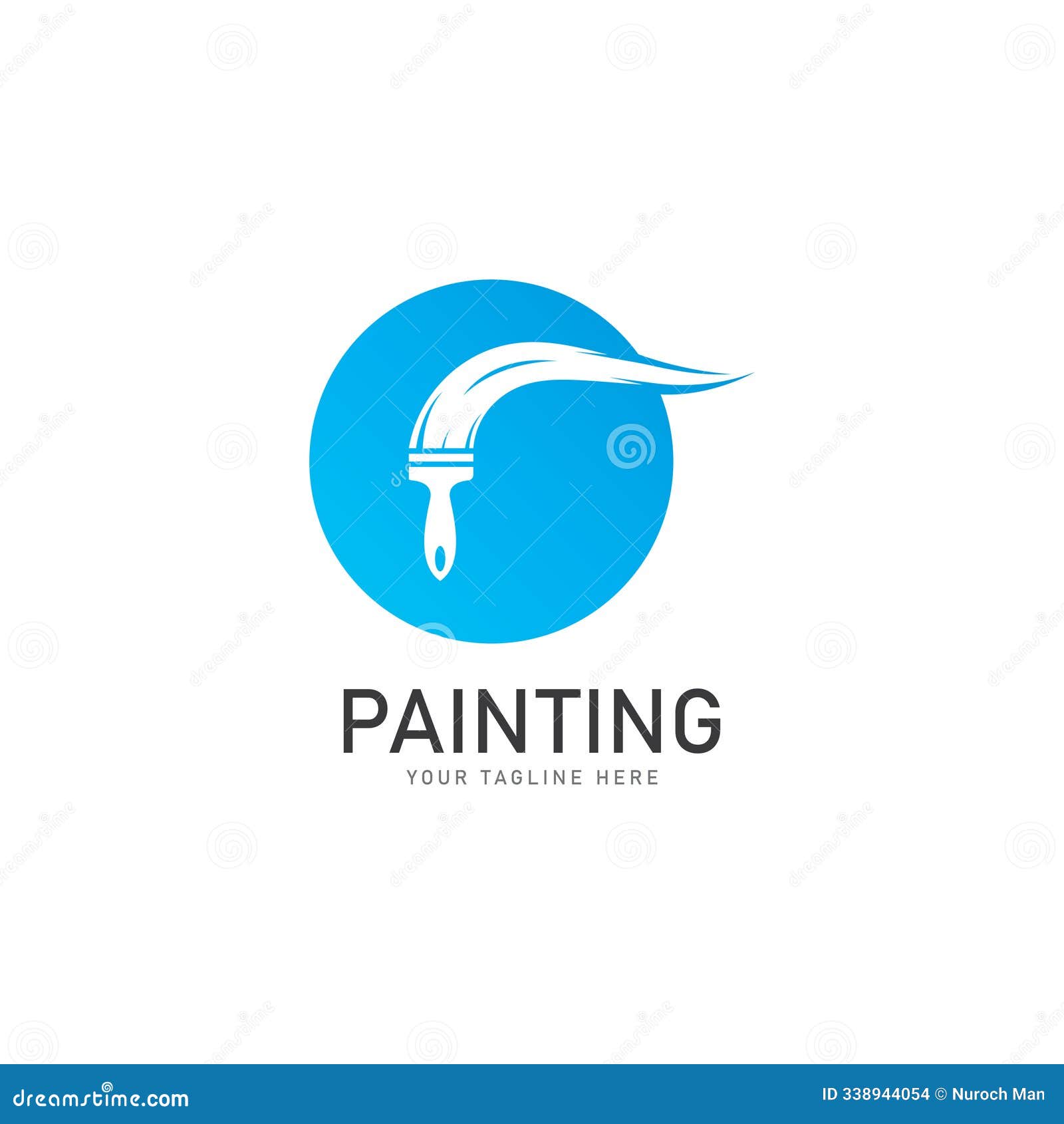 Painting Logo Vector Illustration Design Template Stock Vector ...