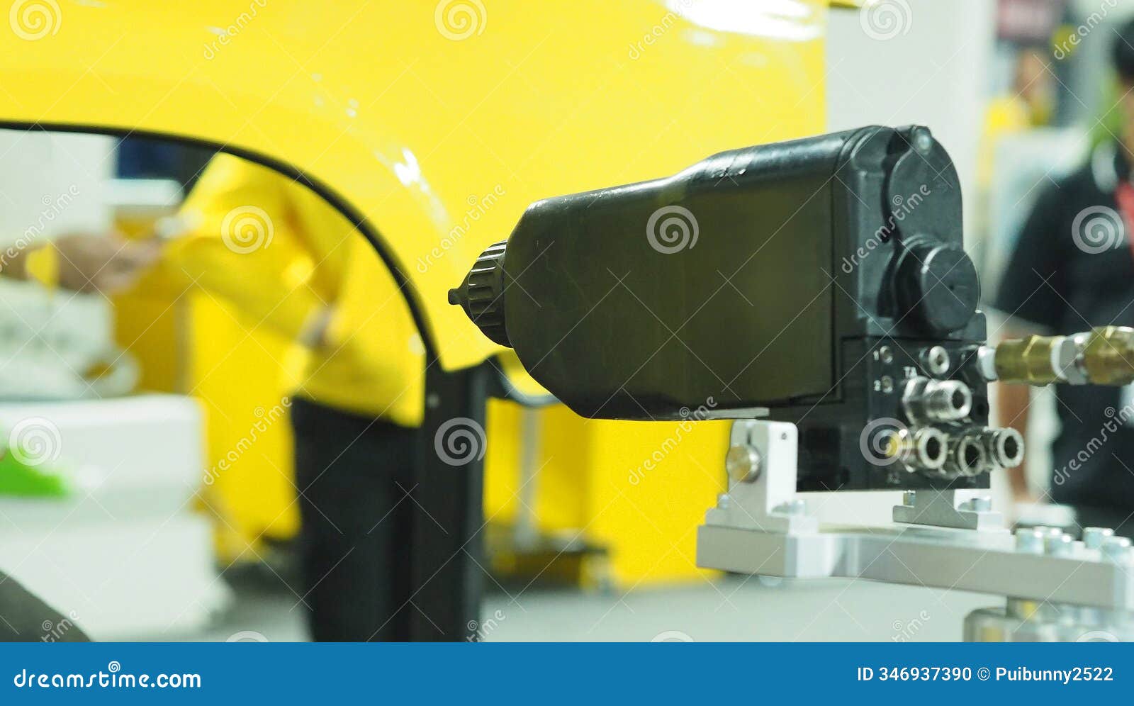 Painting Machine with Robot Automatic Arm Stock Photo - Image of ...