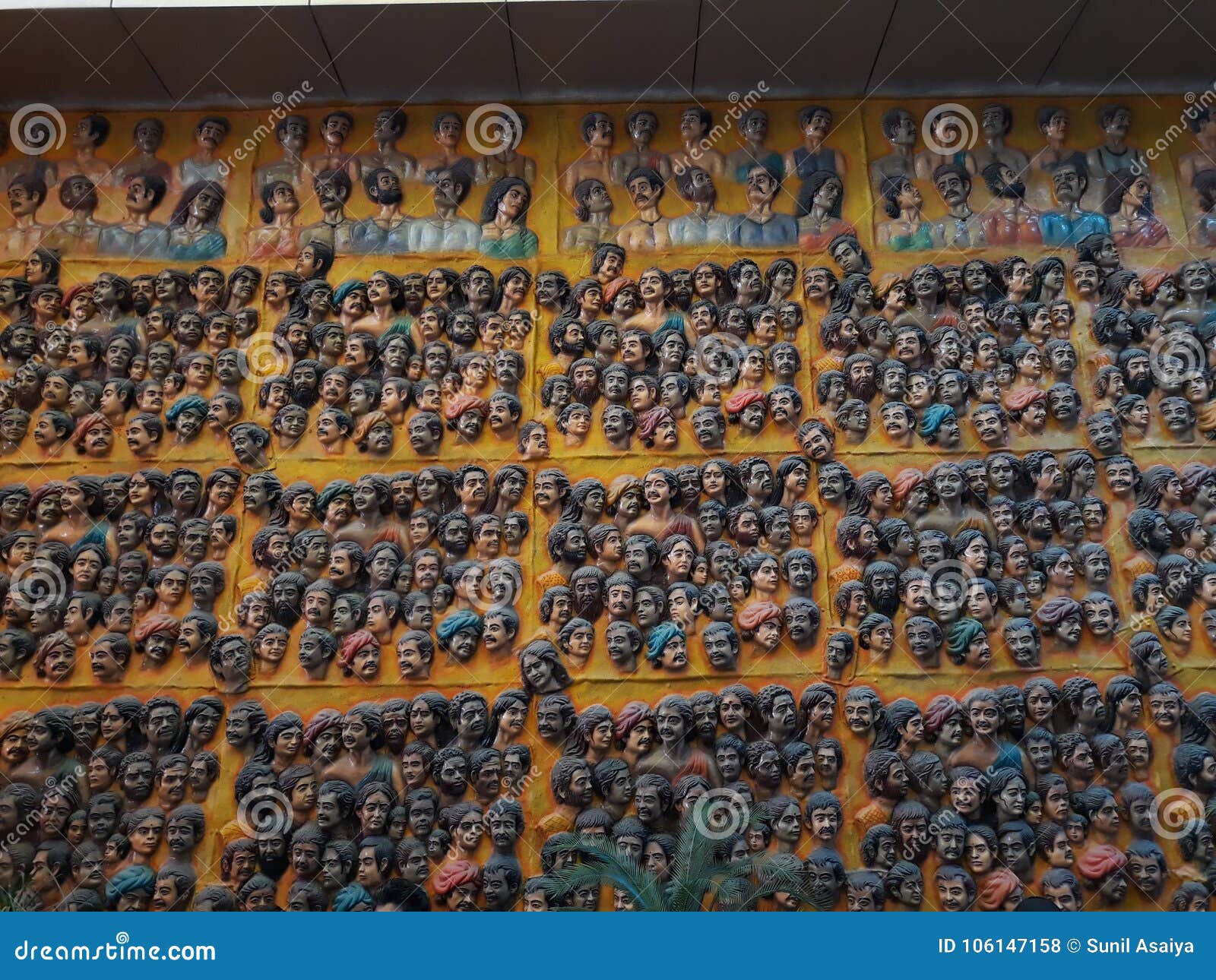 Painting of many people editorial stock photo. Image of painting ...