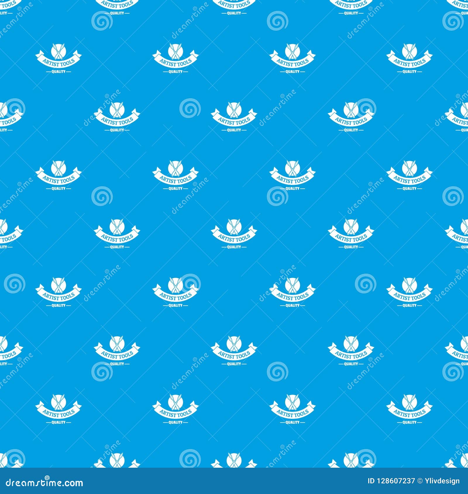 Painting Mixing Pattern Seamless Blue Stock Illustration - Illustration ...