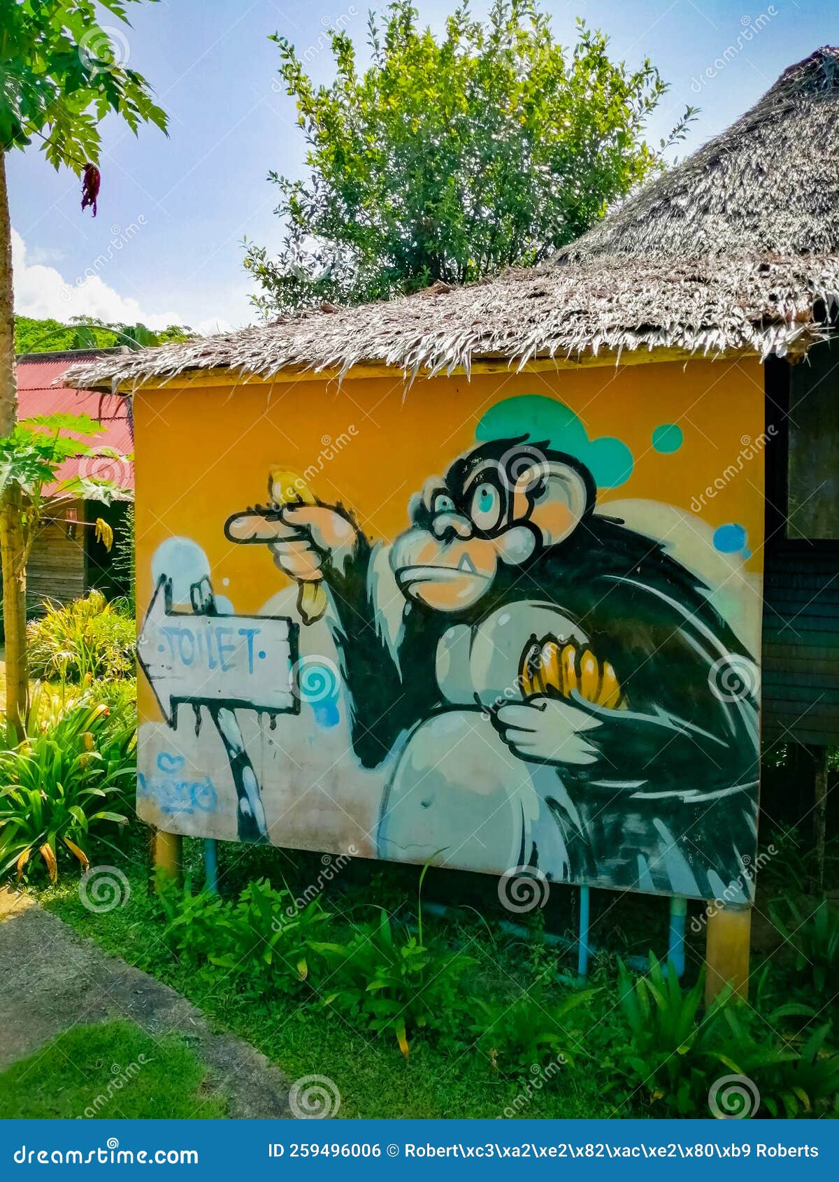 Painting, Monkey, art editorial photo. Image of graffiti - 259496006