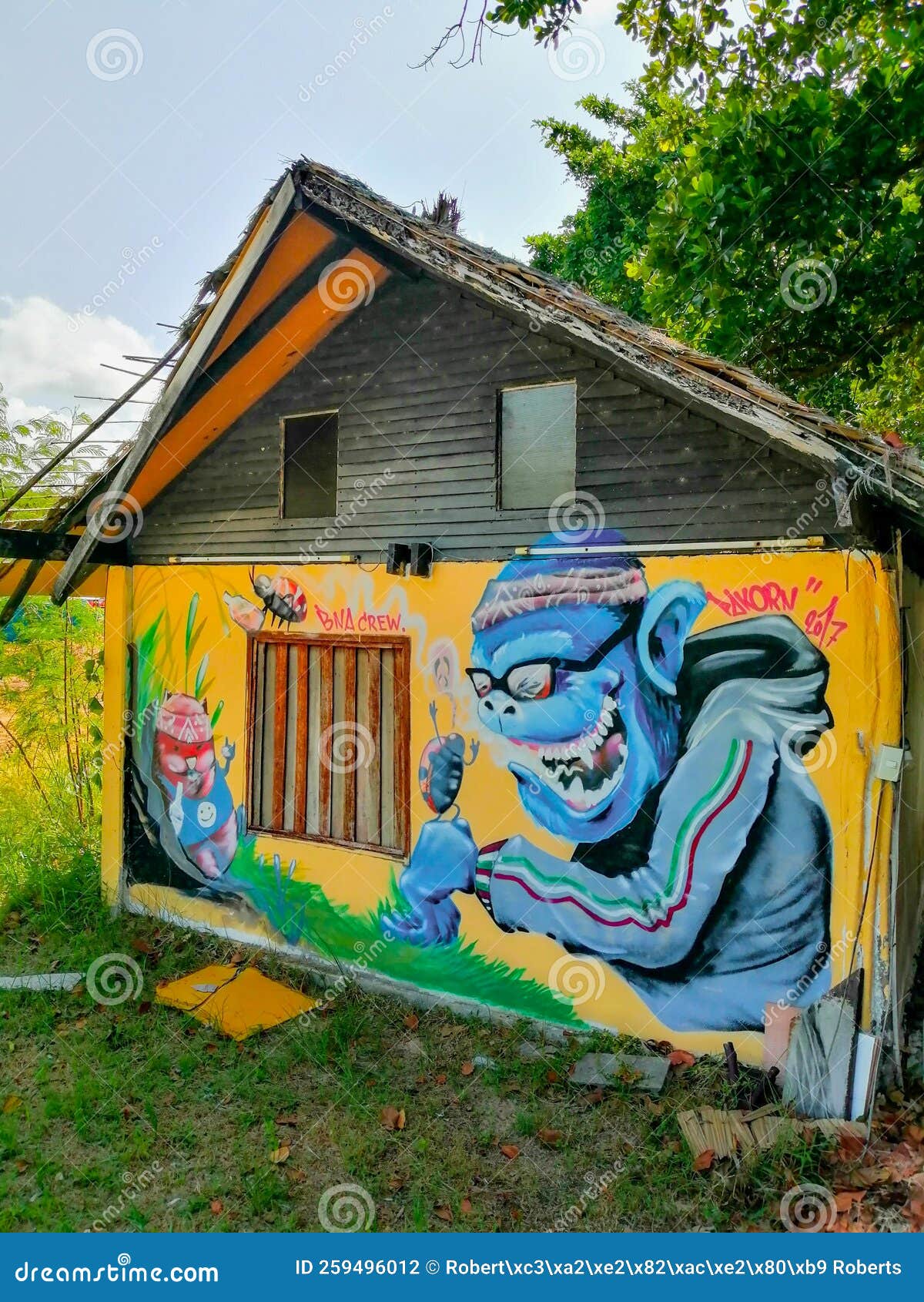 Painting, Monkey, art editorial photography. Image of road - 259496012