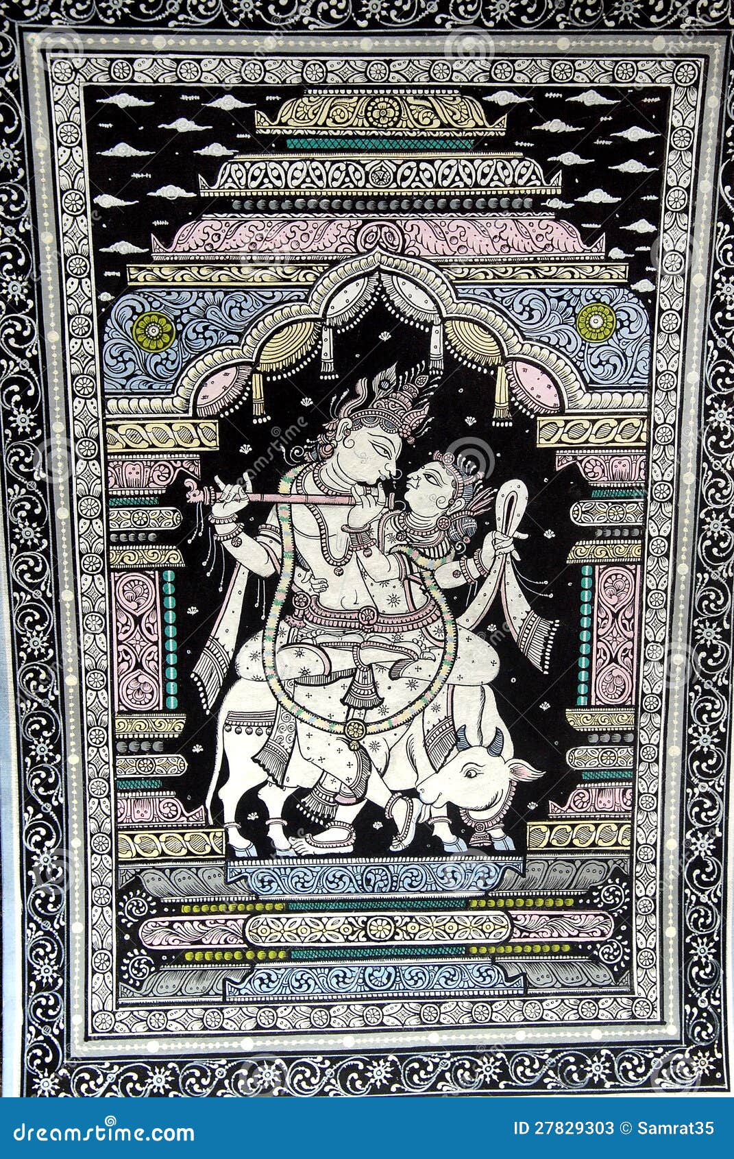 Painting of Orissa stock illustration. Illustration of unique - 27829303