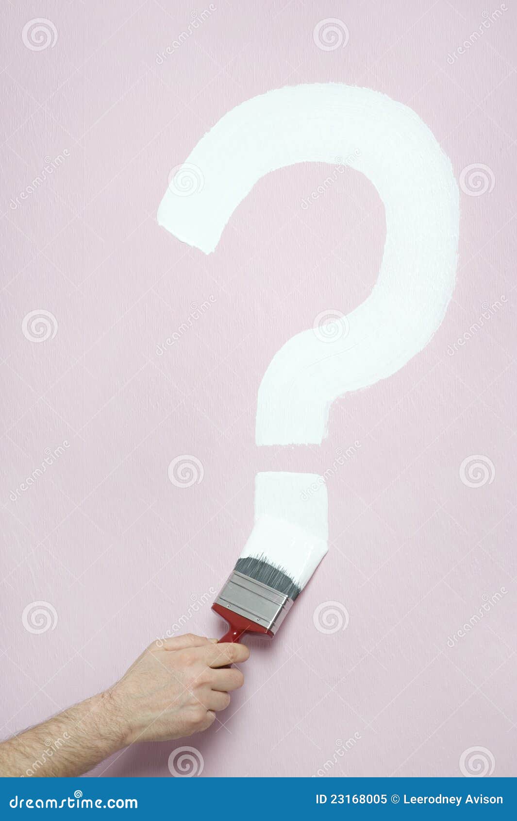 Painting a question mark stock image. Image of indoors - 23168005
