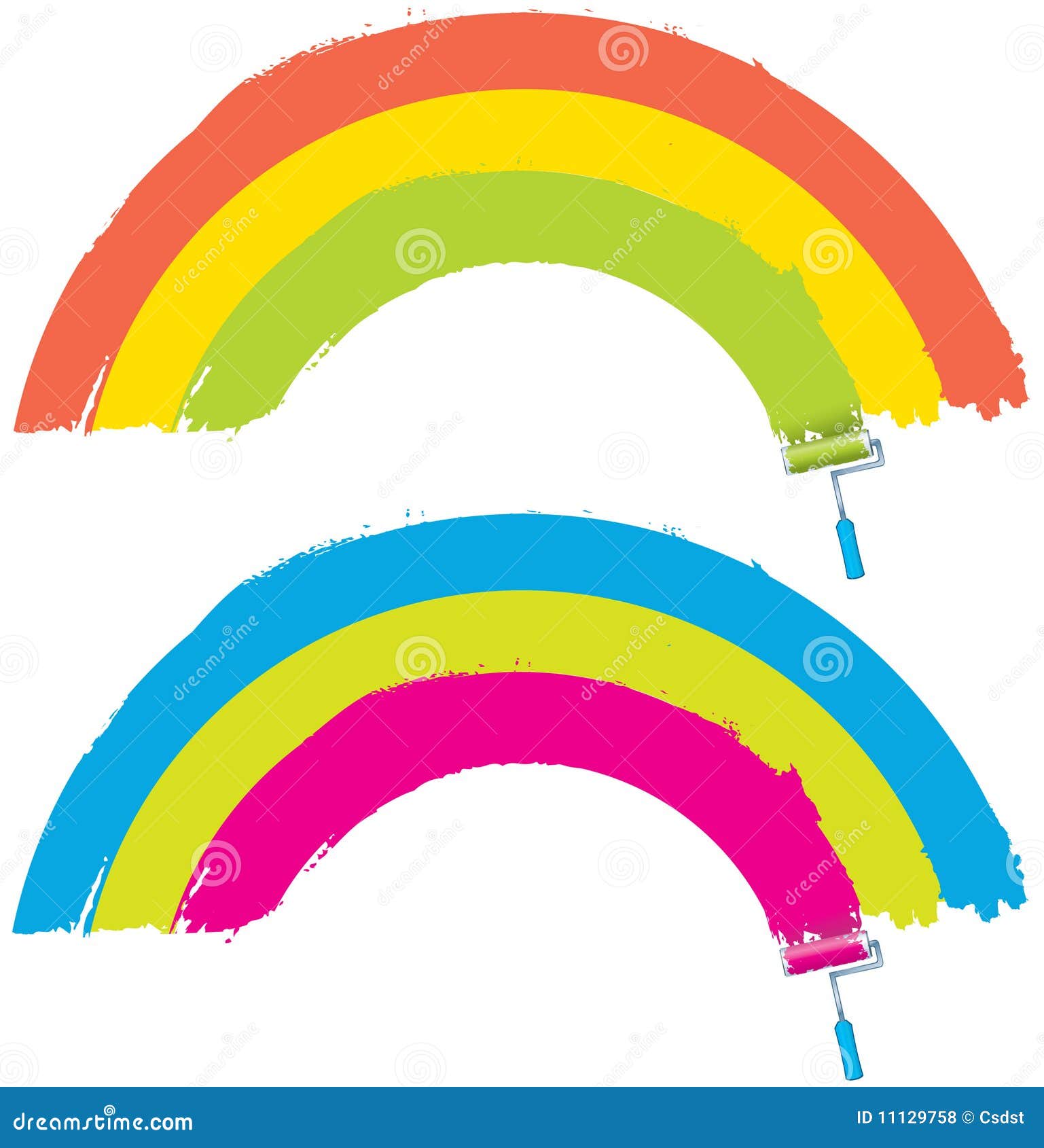 Painting rainbow stock vector. Illustration of rainbow - 11129758