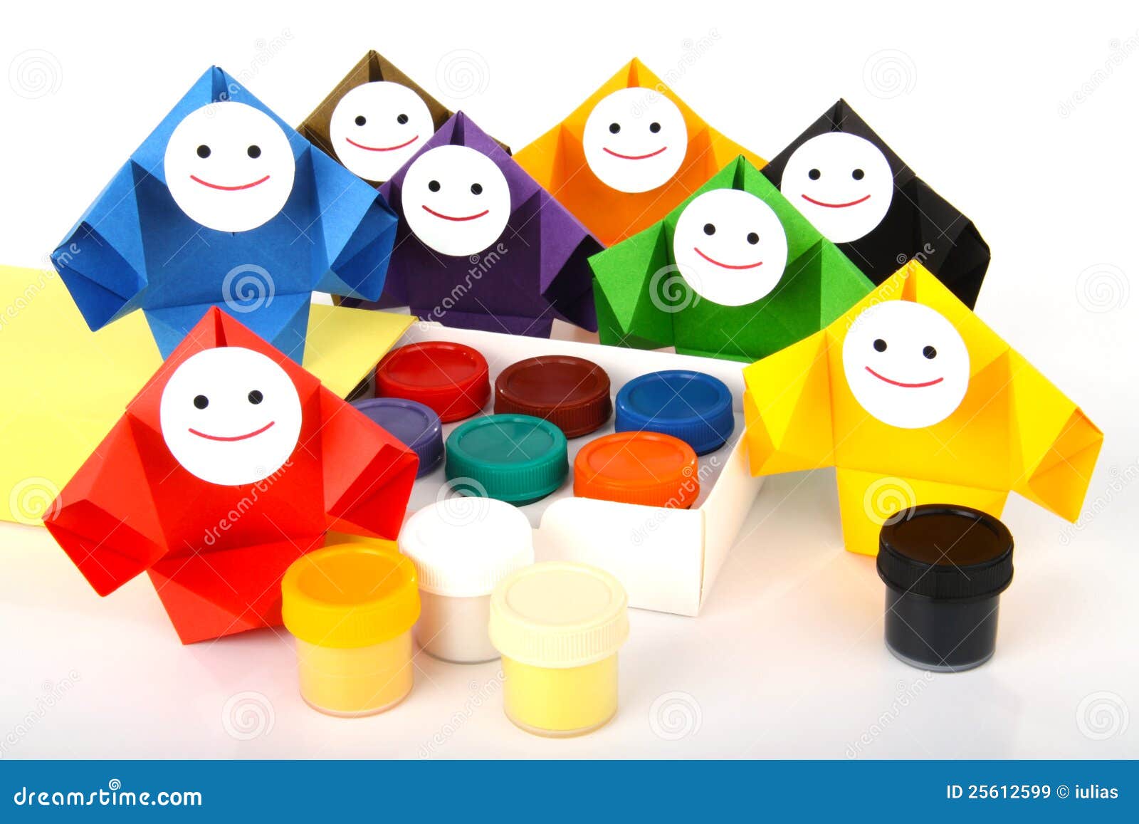 Painting and Rainbow Color Metaphor Stock Image - Image of beauty ...