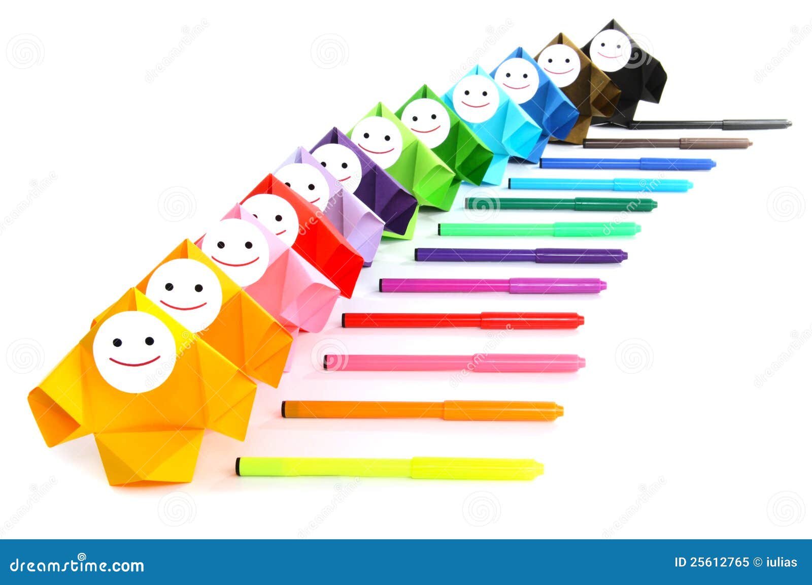 Painting and Rainbow Color Metaphor Stock Image - Image of gouache ...