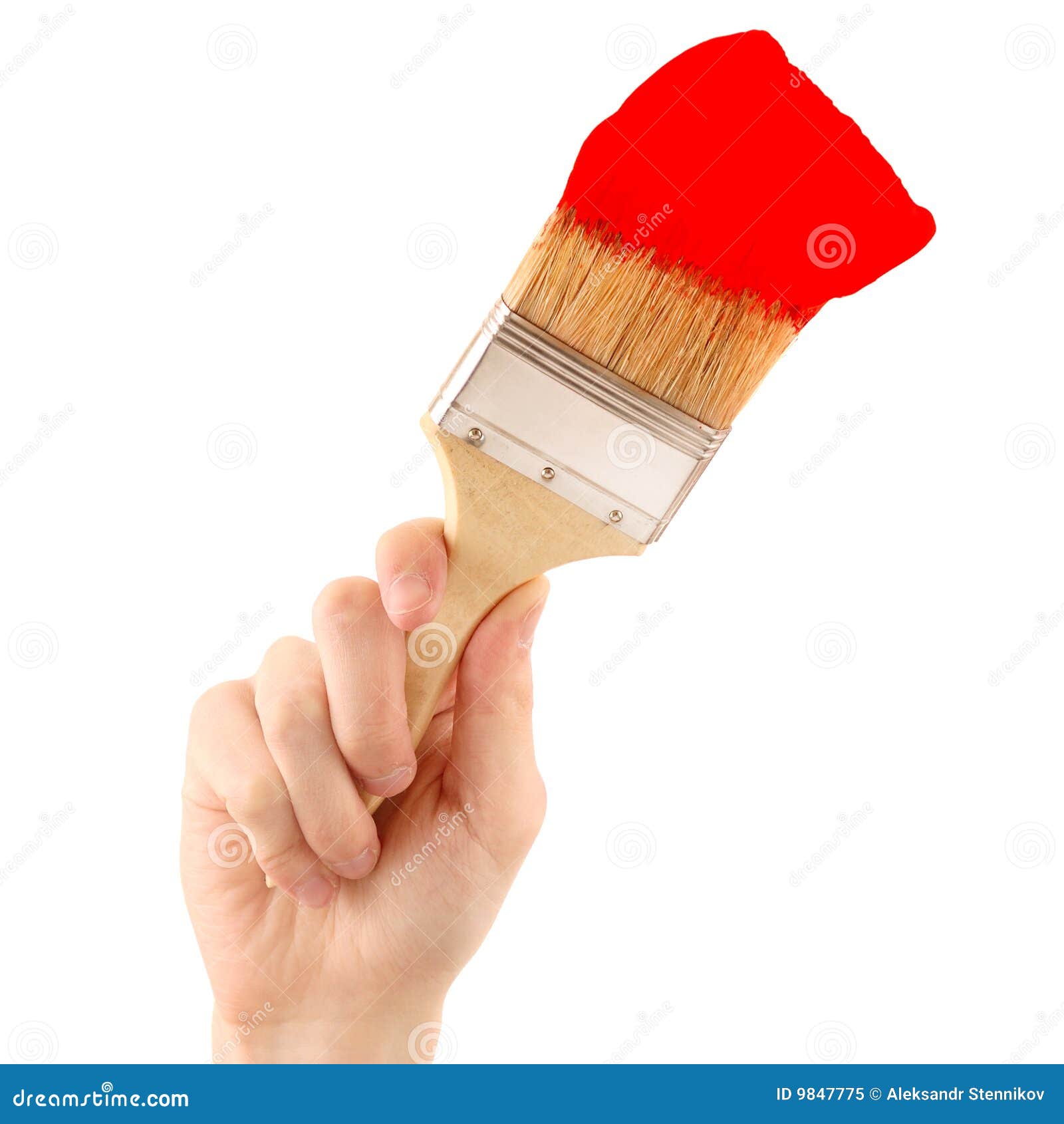 Painting with red brush stock image. Image of white, stroke - 9847775