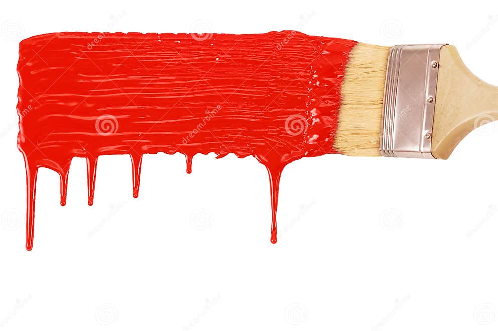 Painting red line stock image. Image of home, design - 10289467
