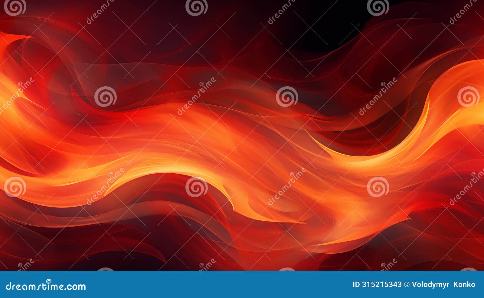 A Painting of a Red and Yellow Fire Stock Image - Image of fiery, warm ...