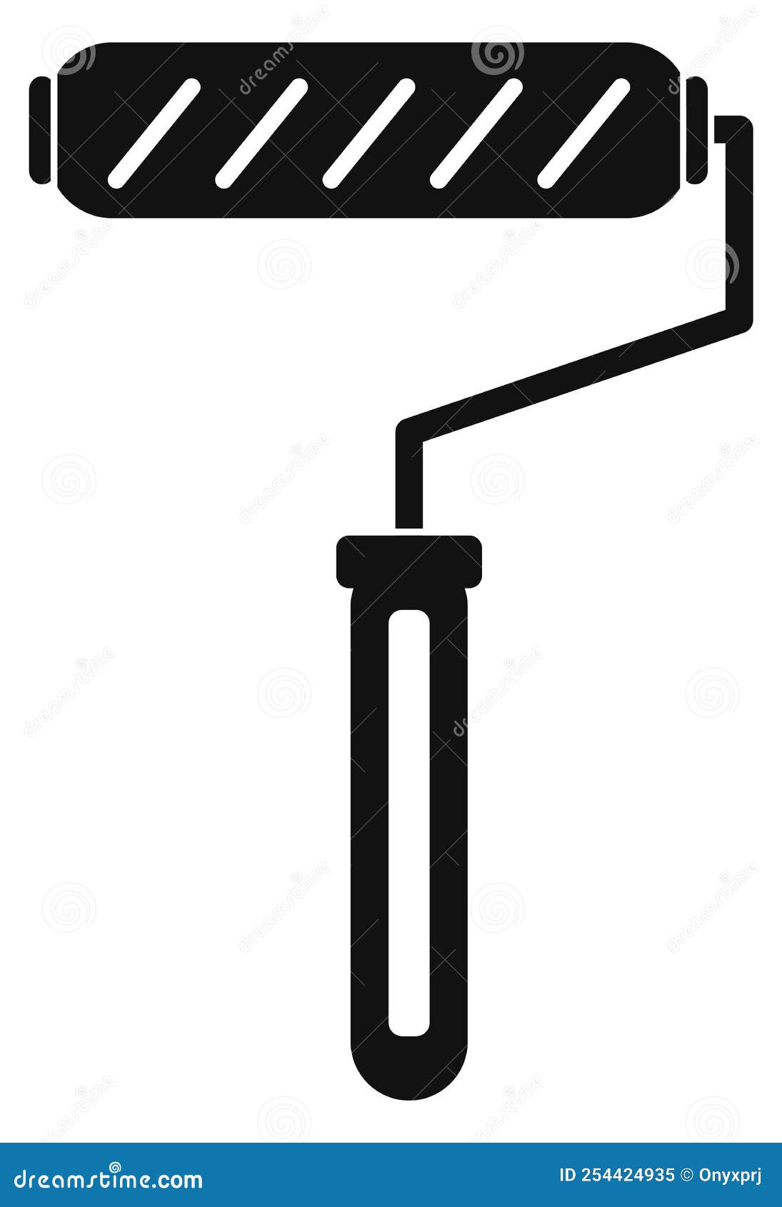 Painting Roller Icon. Wall Painter Tool Symbol Stock Vector ...