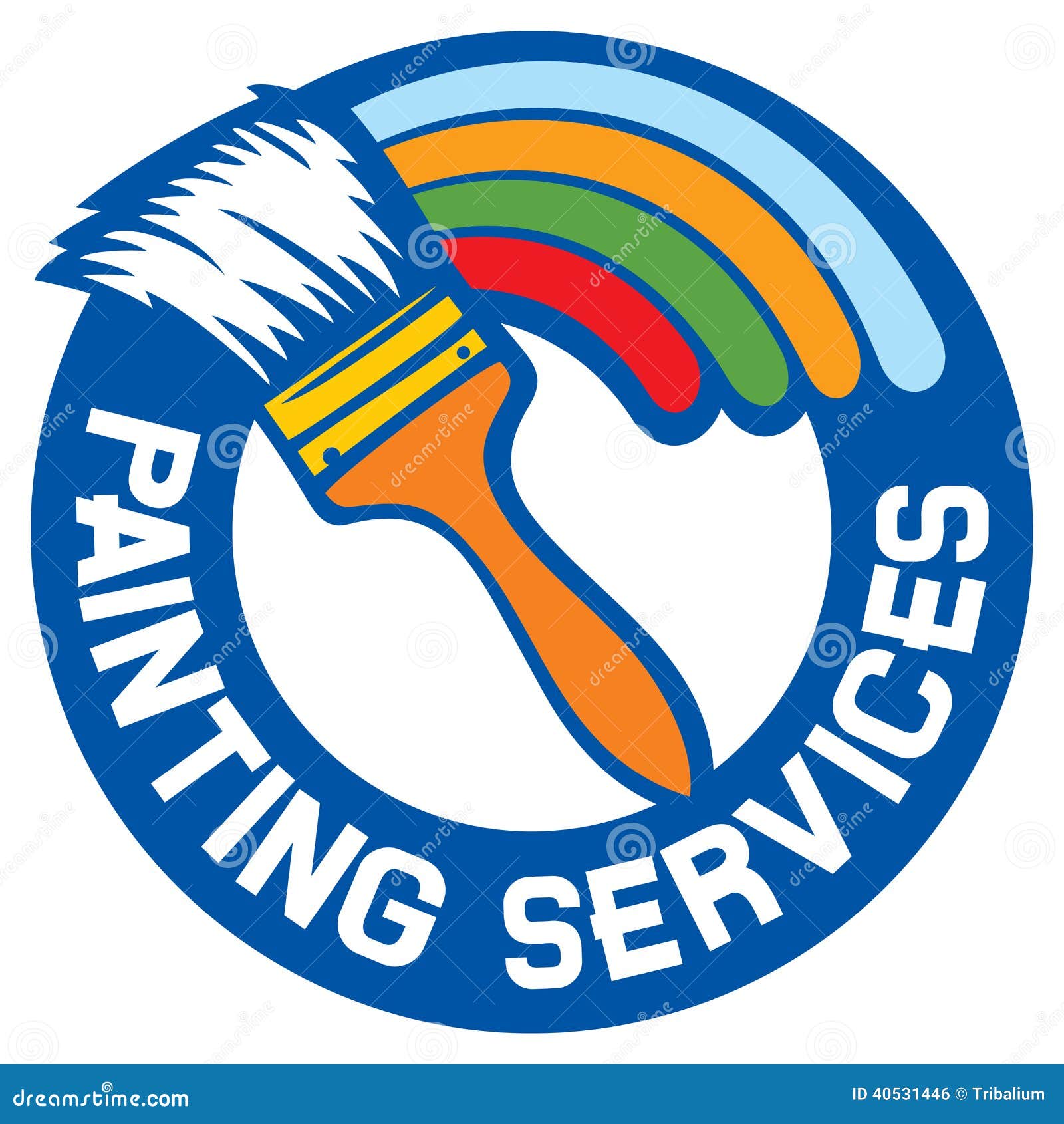 Painting services stock vector. Illustration of development - 40531446