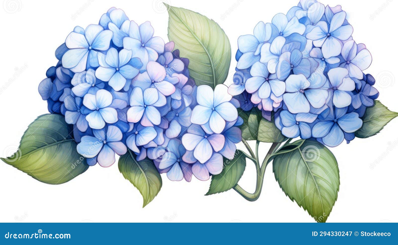 Hydrangea Coloring Page Delicate Flower Illustration For Relaxation