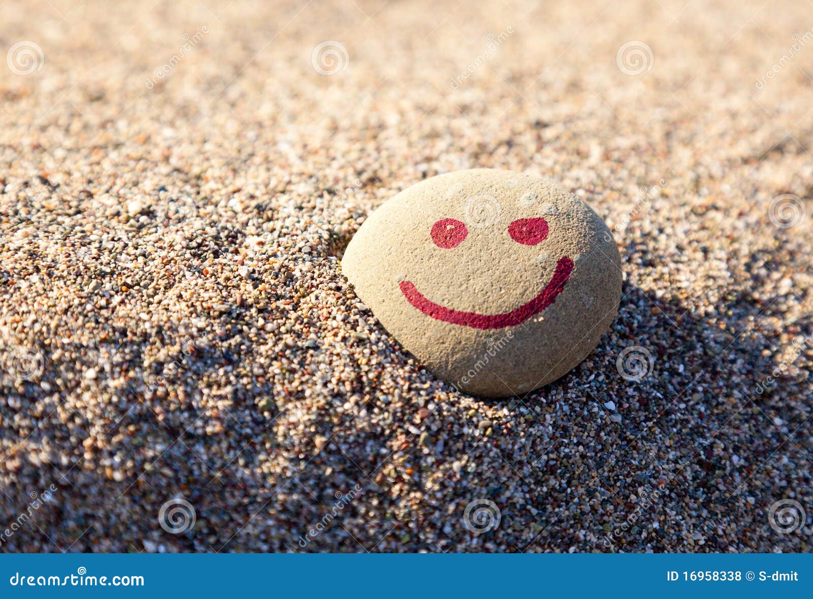 A Painting Smile on the Stone Stock Photo - Image of smiling, stone ...