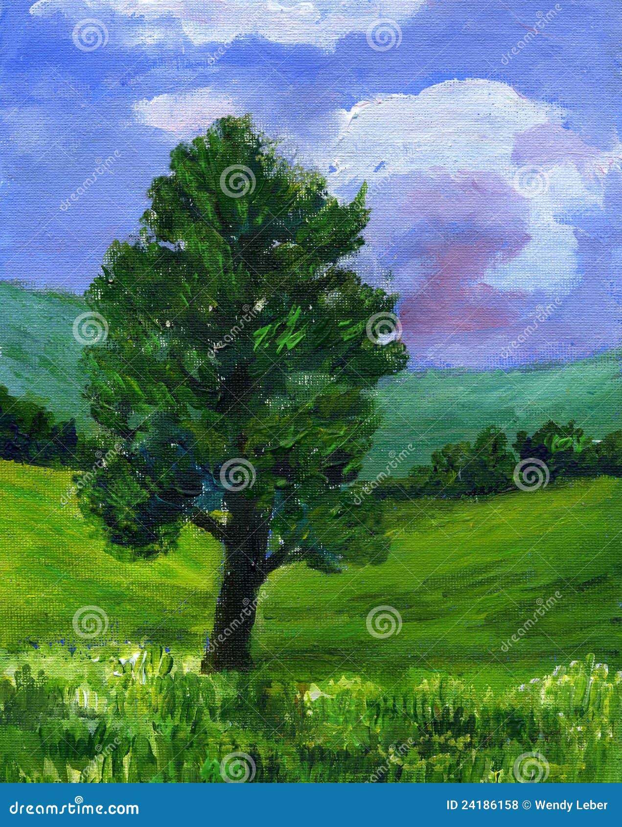 Sycamore Tree Painting