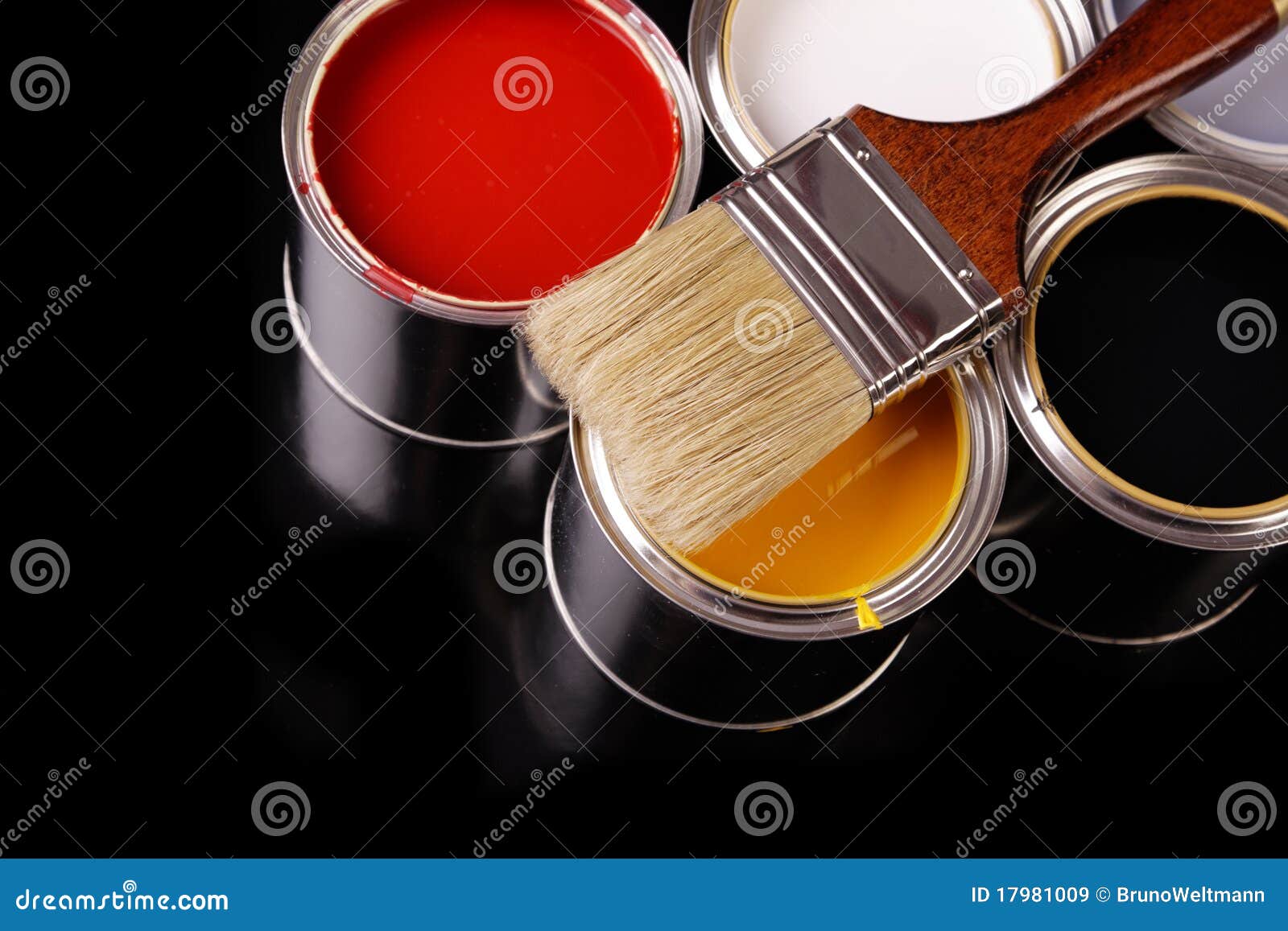Painting time! stock image. Image of home, mess, silver - 17981009