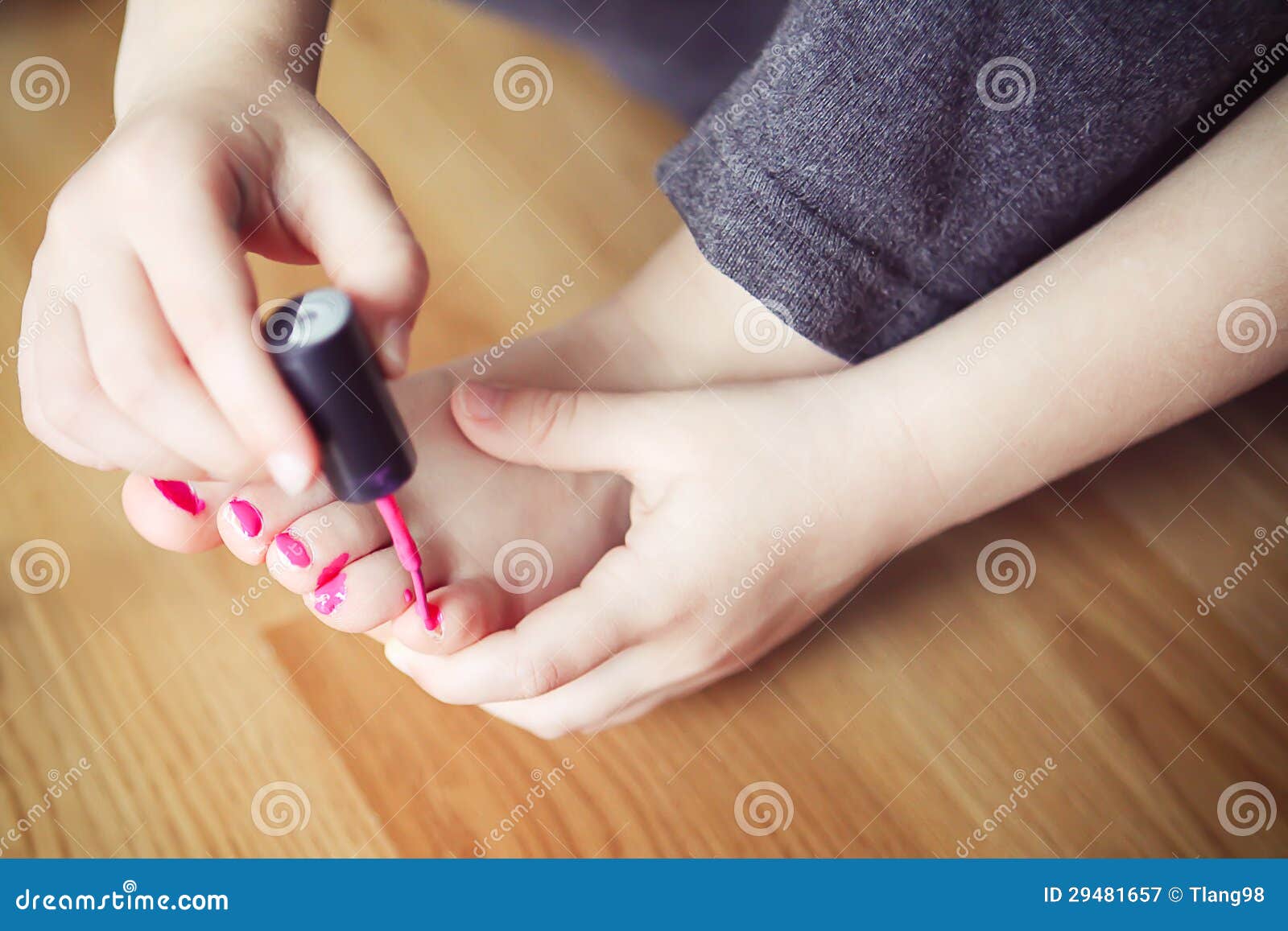 Painting toenails stock image. Image of finger, girl - 29481657