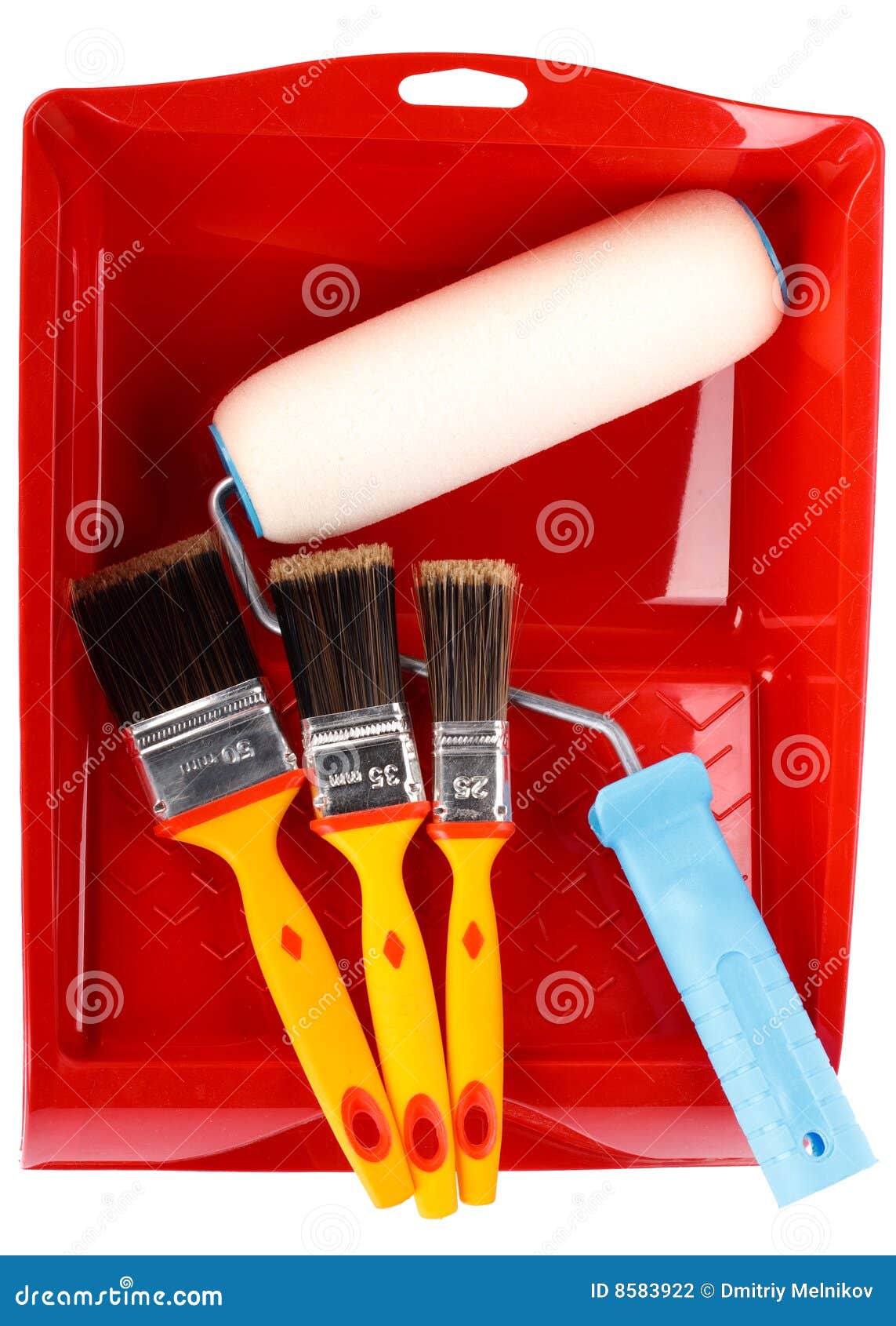 Painting tools stock photo. Image of white, paintbrush - 8583922