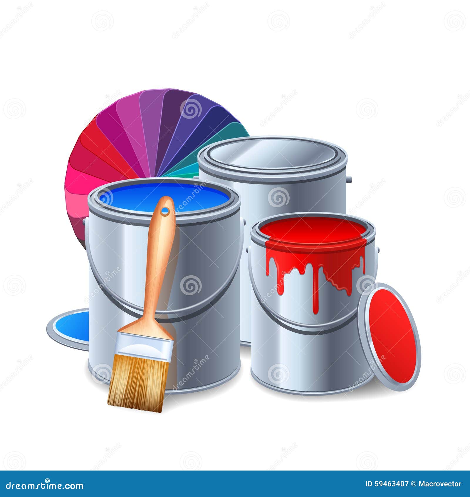 Painting Tools Composition stock vector. Illustration of realistic ...